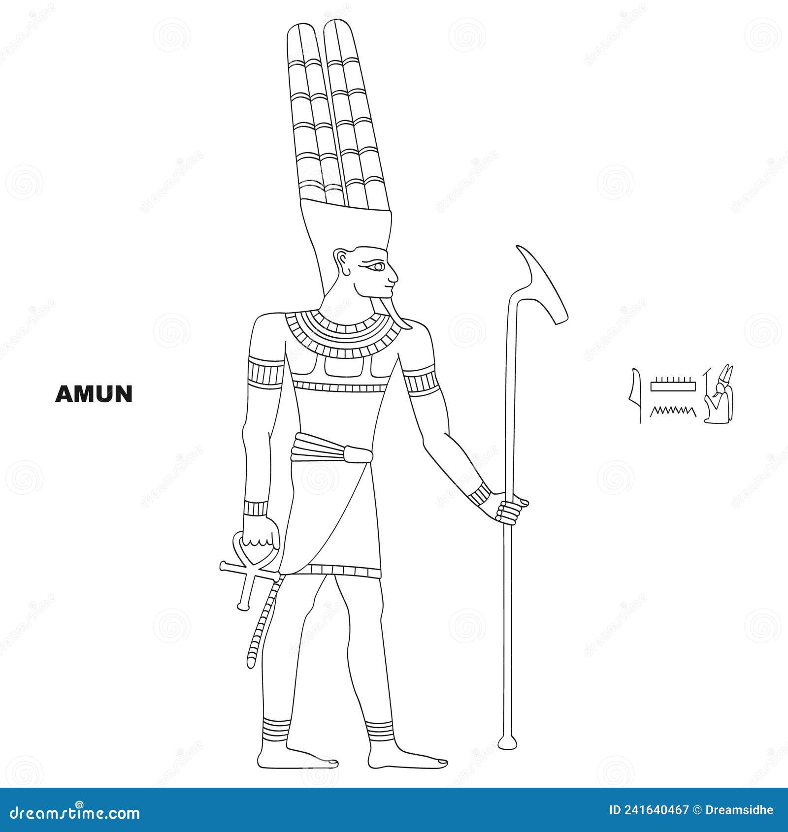 Amun, Ancient Egypts Creator God. Old Egyptian Deity From History ...