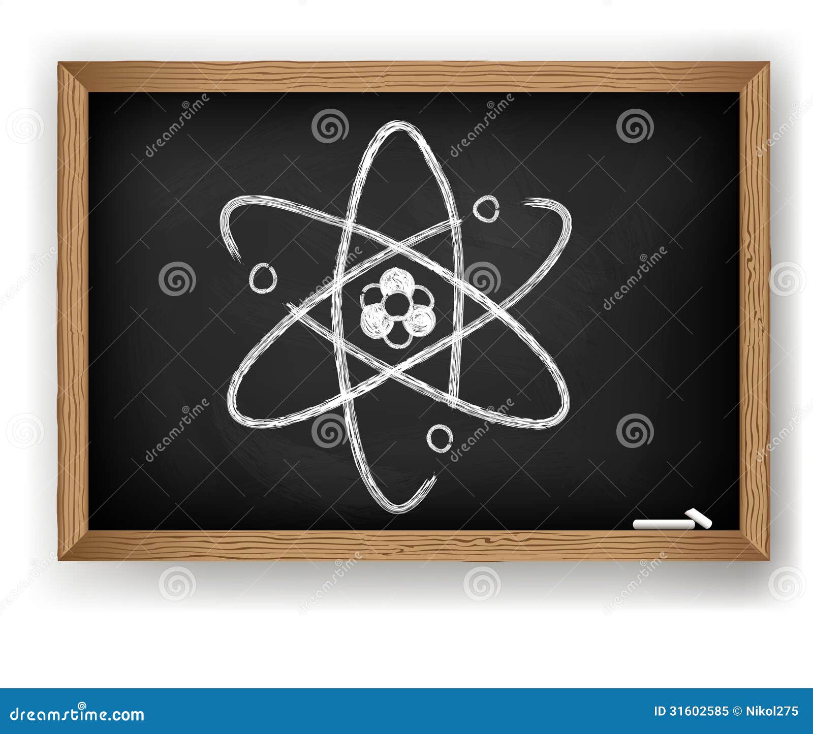 Vector image. Atom. stock vector. Illustration of scientific - 31602585