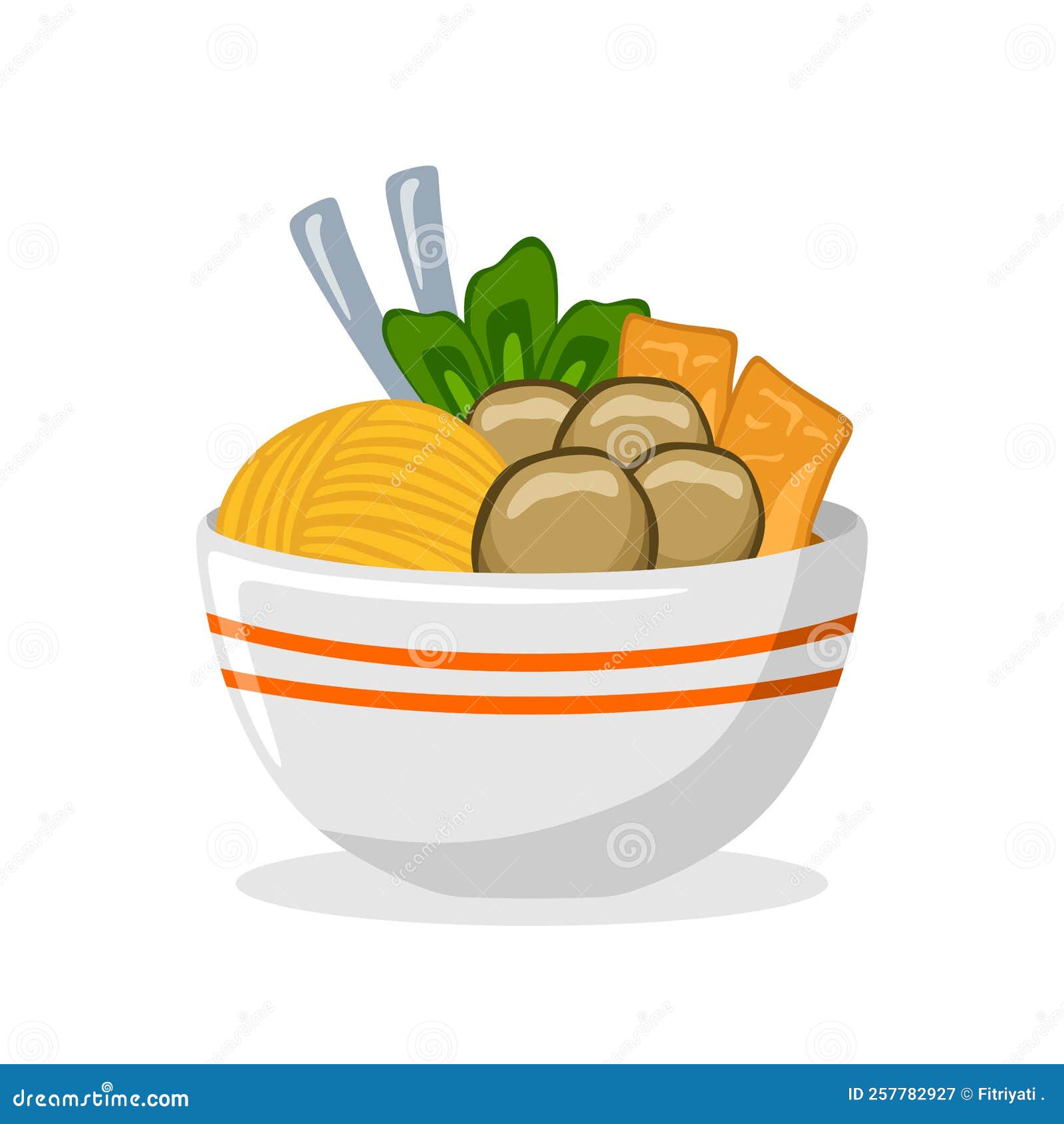 Bakso Indonesian Food, Hand Drawing Illustration. | CartoonDealer.com ...