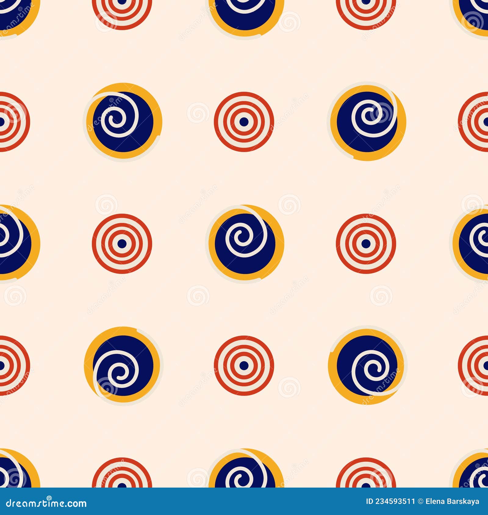 Abstract Circle Pattern for Use in Textile or Packaging Design Stock ...