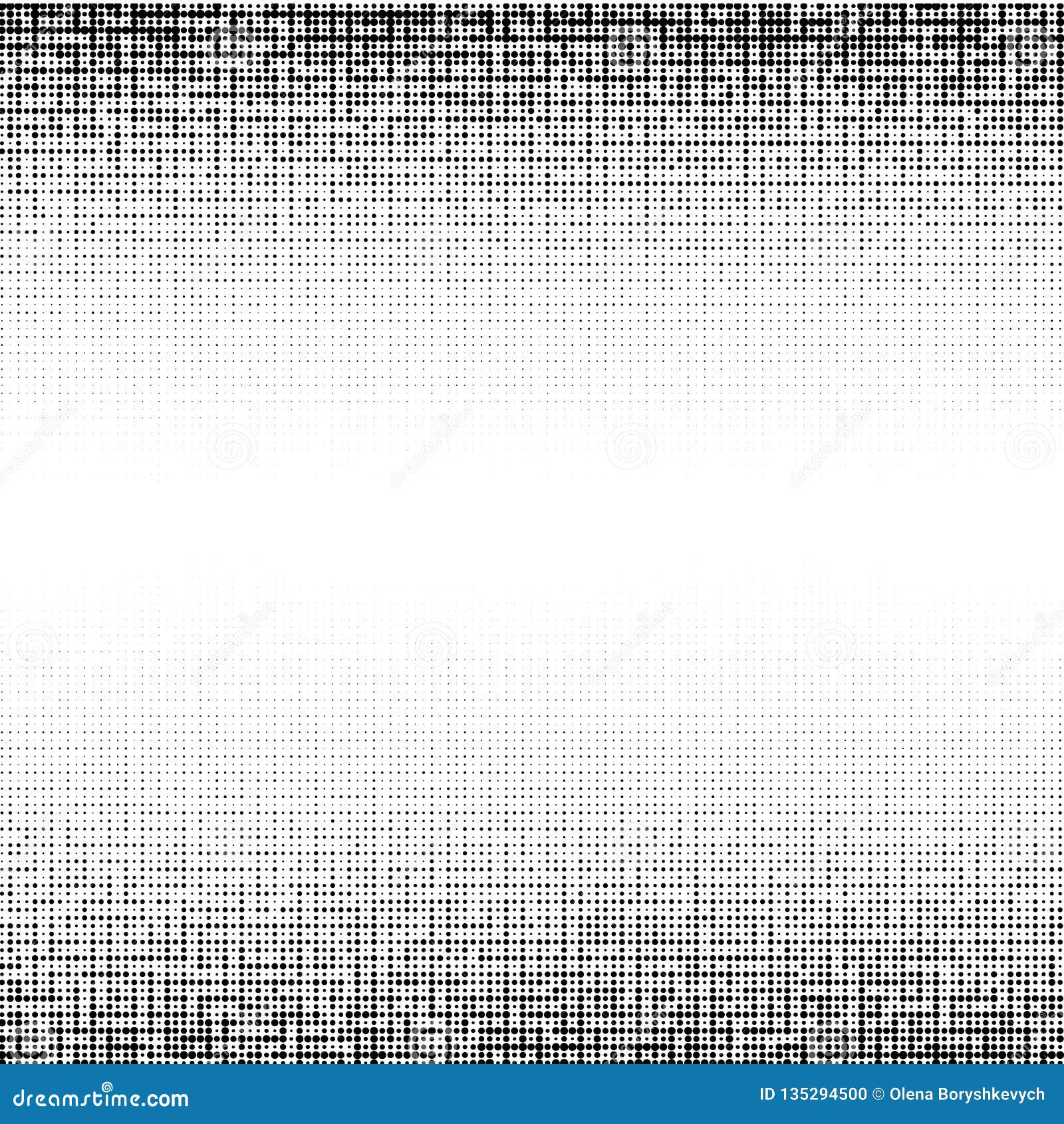 Vector Image of Black Dots of Different Sizes Have Different Density on ...