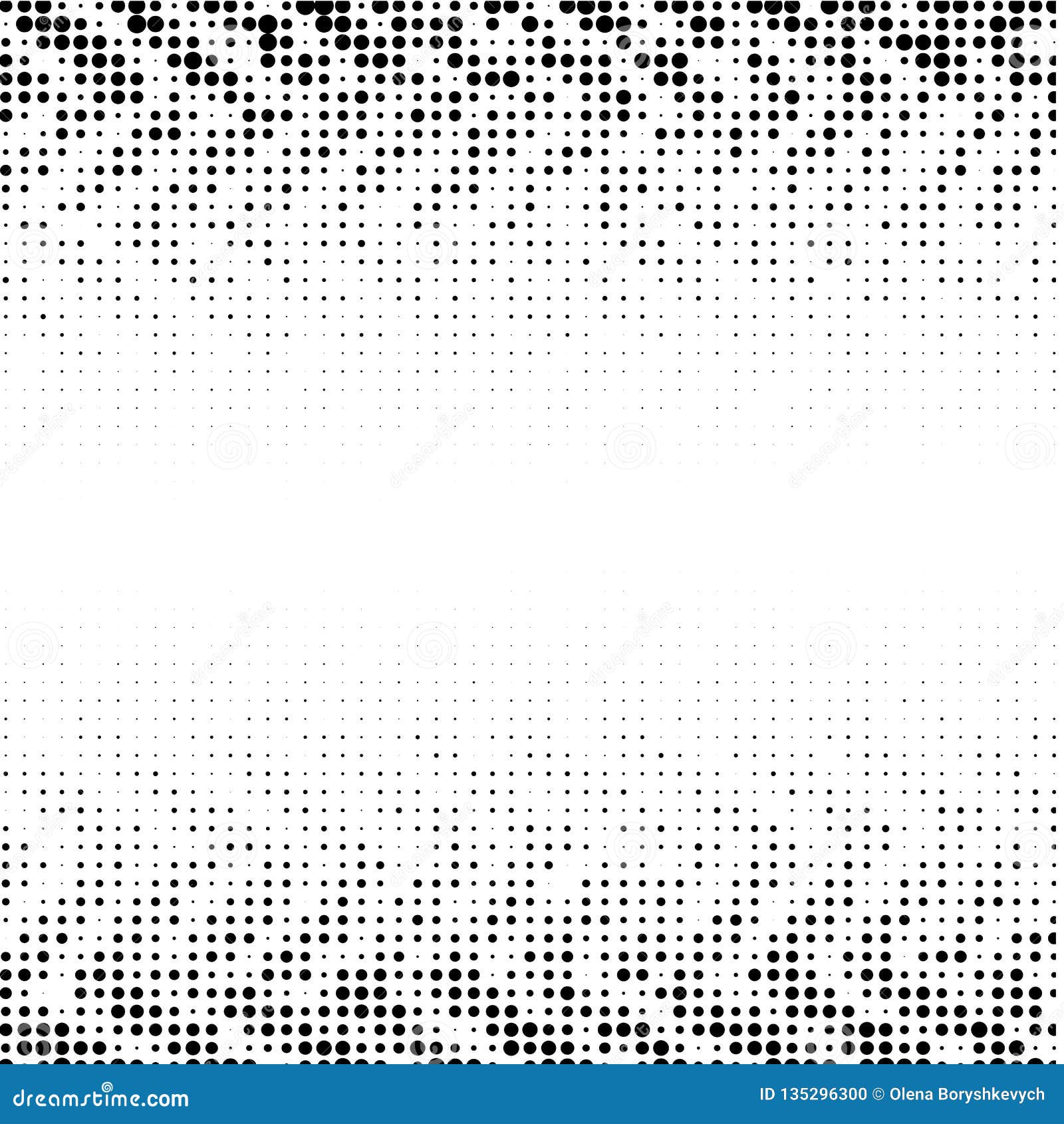 Vector Image of Black Dots of Different Sizes Have Different Density on ...