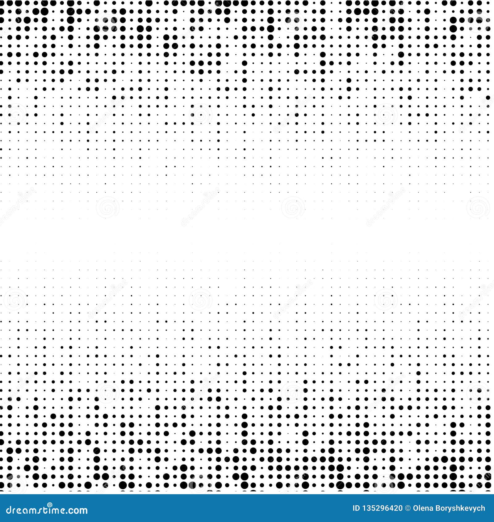 Vector Image of Black Dots of Different Sizes Have Different Density on ...