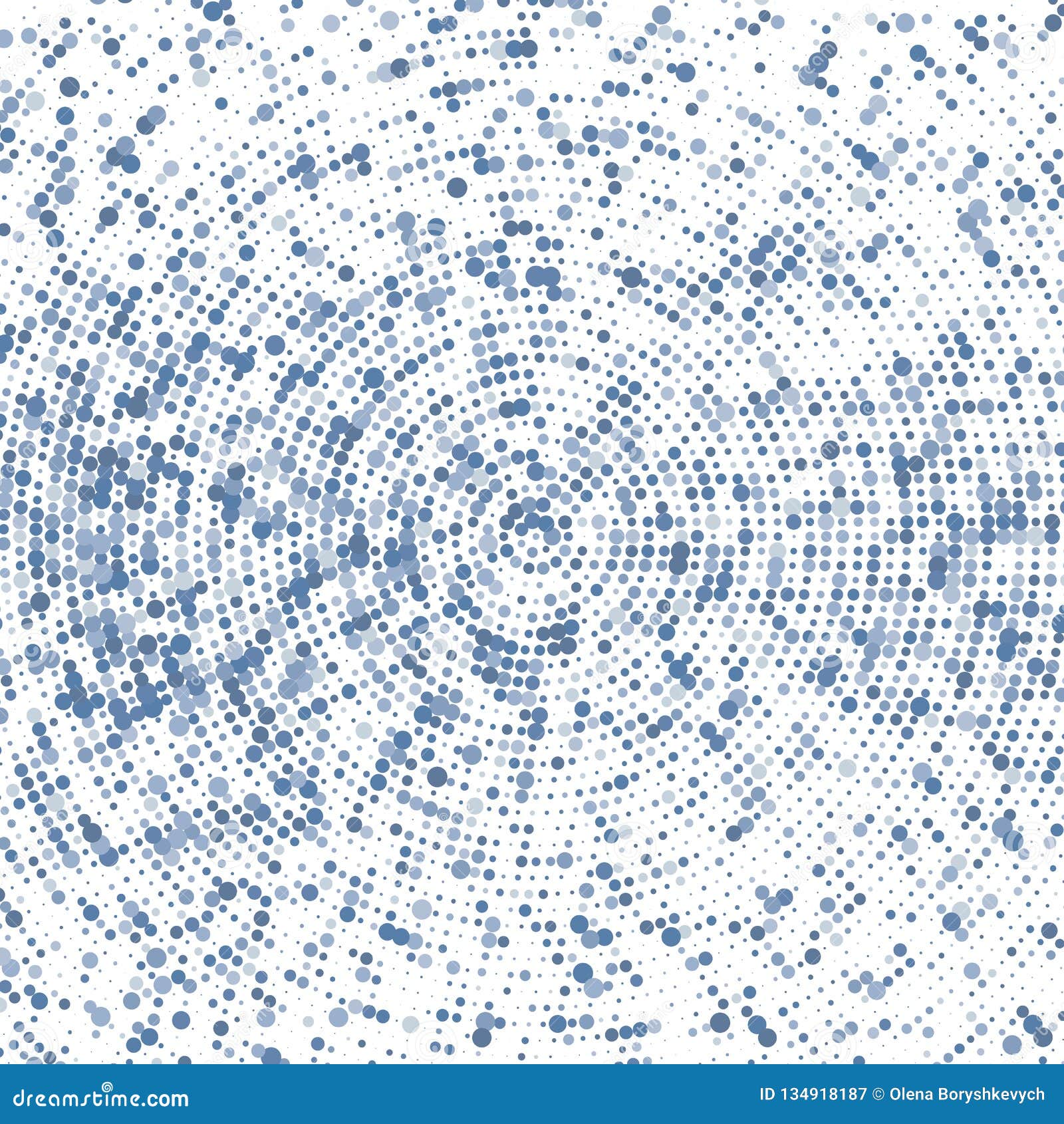 Vector Image Of Blue Dots On A White Background Stock Vector ...