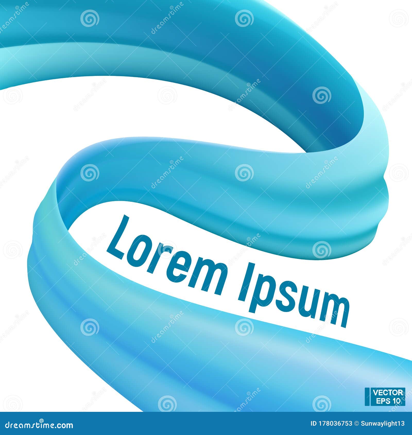 Blue flowing fabric stock illustration. Illustration of abstract ...