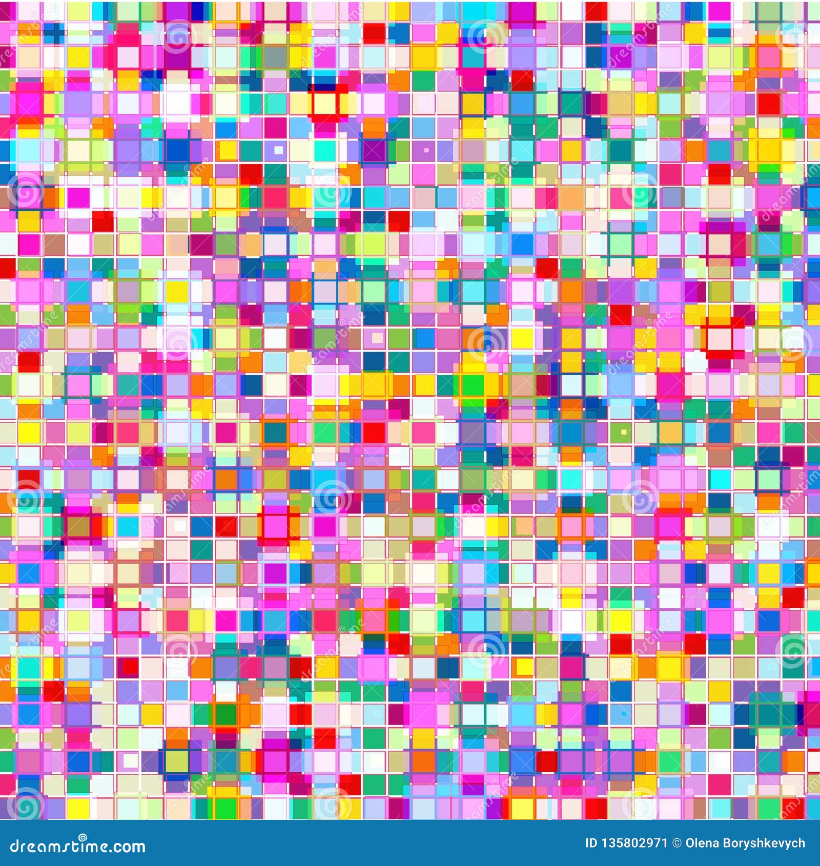 Vector Image of a Bright Colorful Squares. Stock Vector - Illustration ...