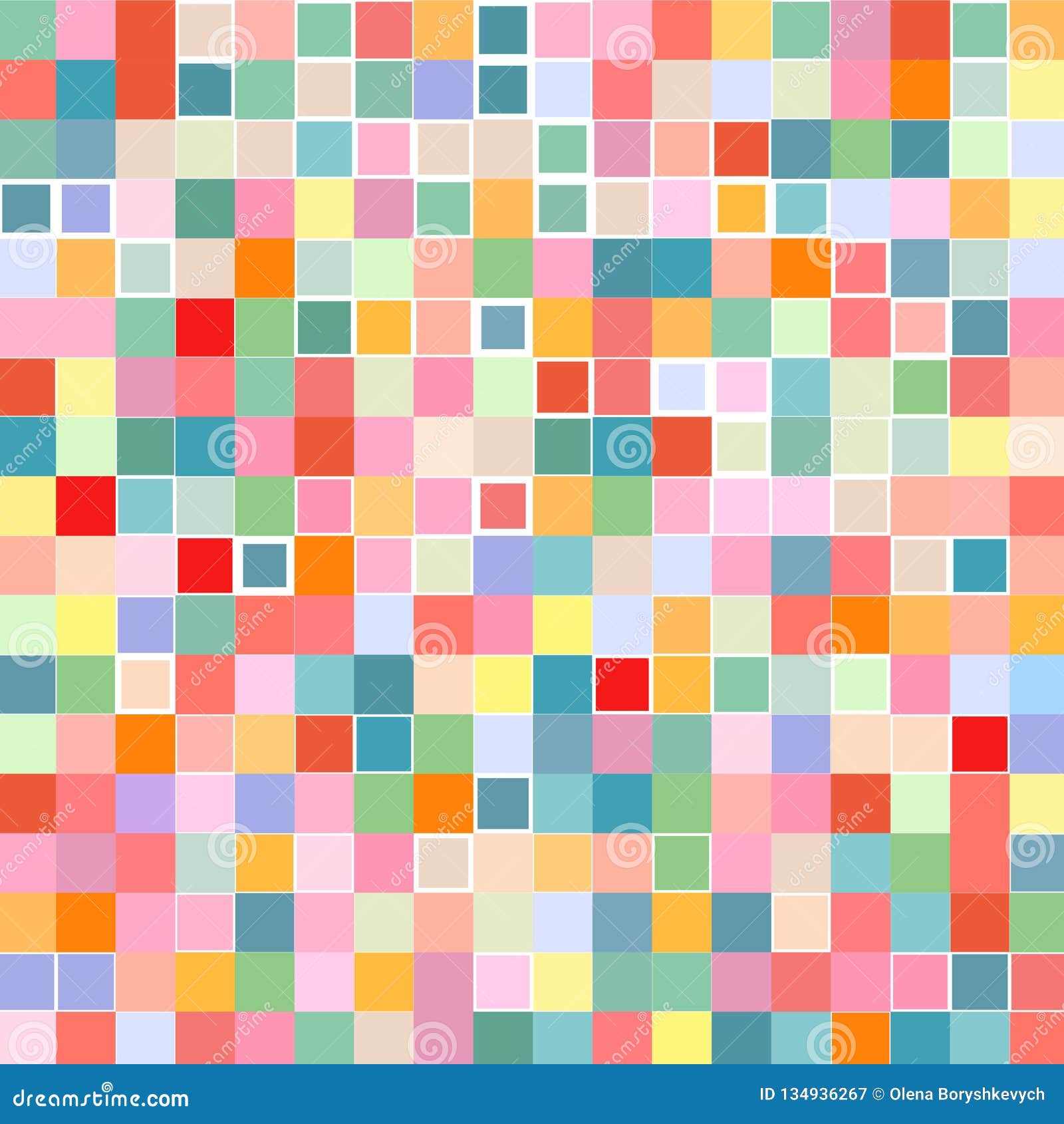 Vector Image of a Bright Colorful Squares on a White Background. Stock ...