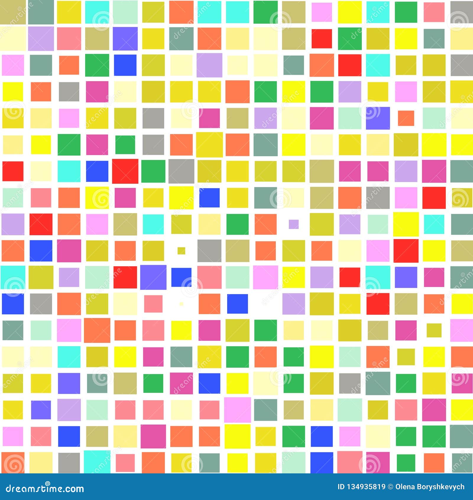 Vector Image of a Bright Colorful Squares on a White Background. Stock ...