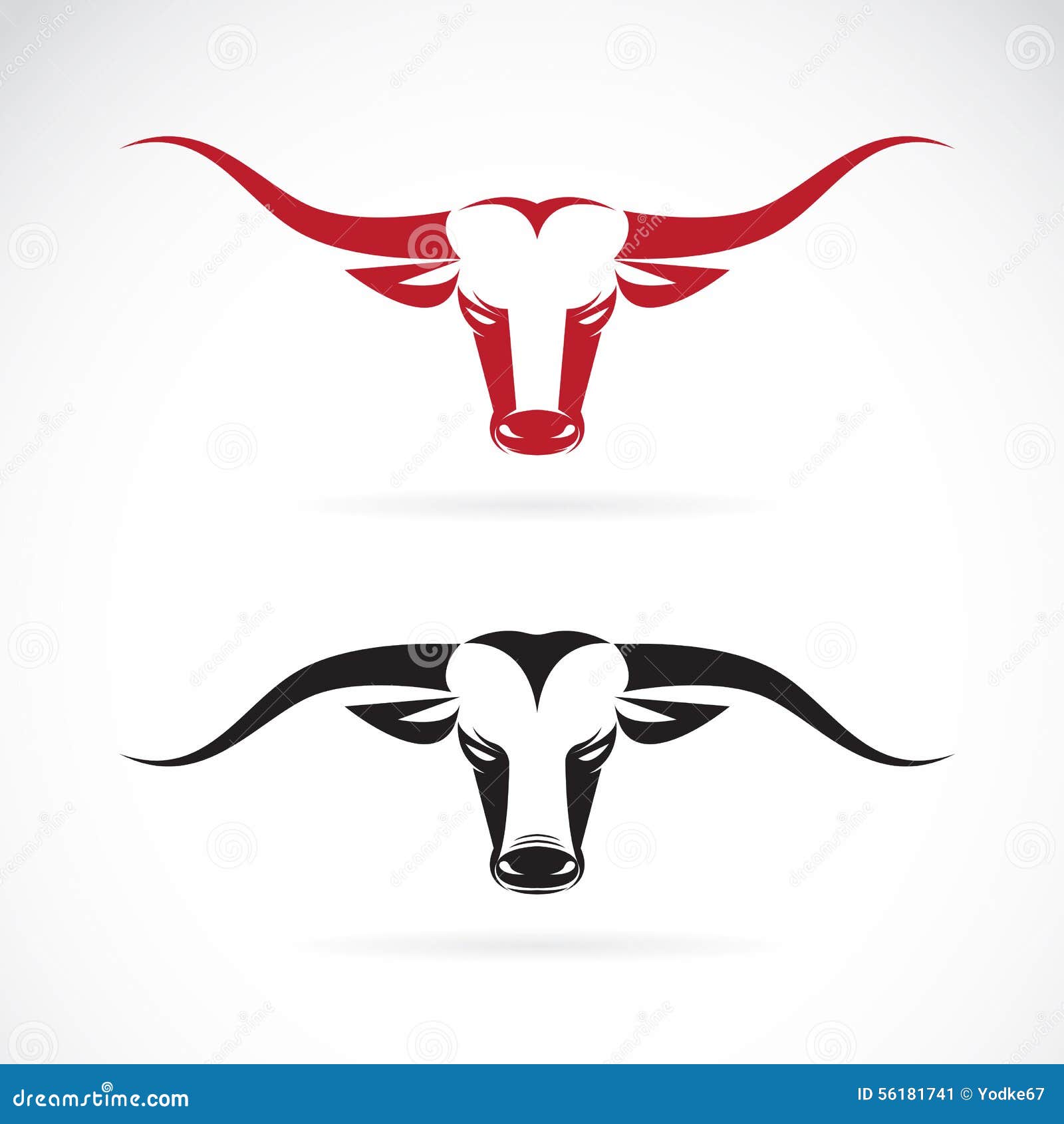 Bull Head Vector Illustration | CartoonDealer.com #171839650