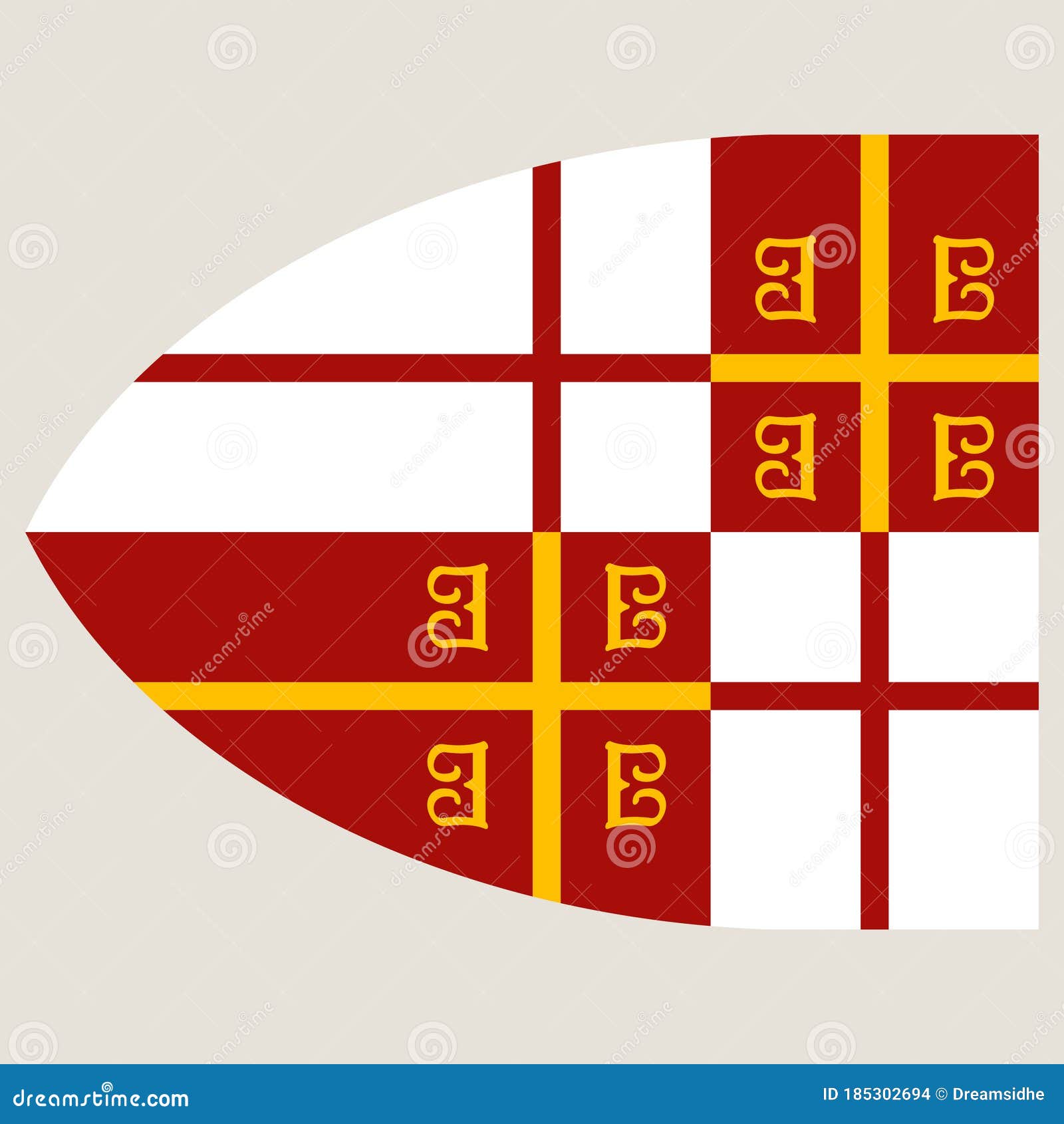 Vector Image with the Byzantine Imperial Flag Stock Vector ...