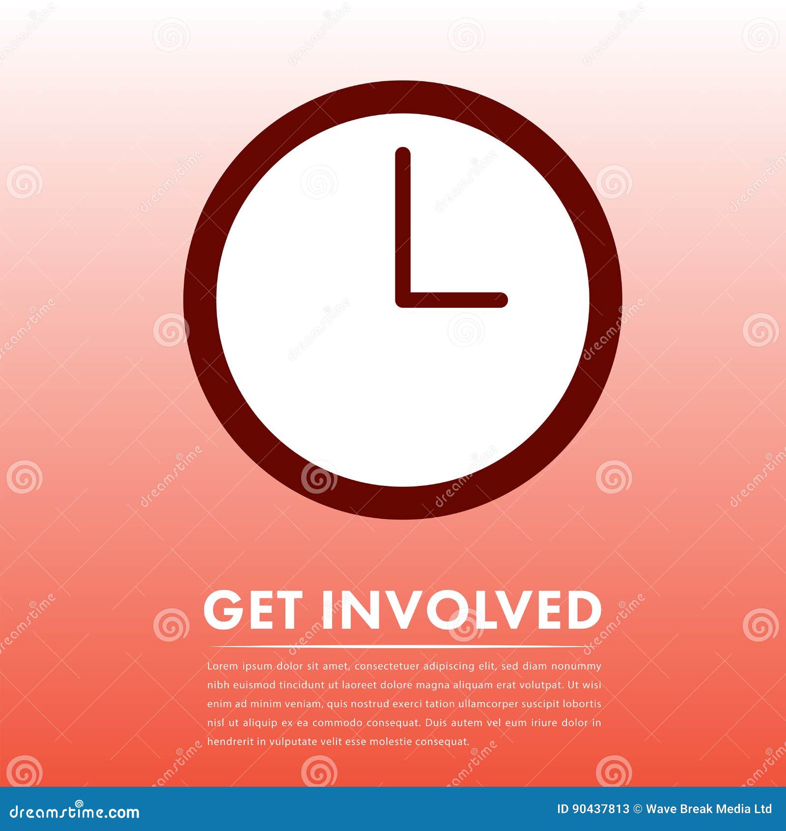 Vector Image of Call To Action with Text Get Involved Stock Vector ...