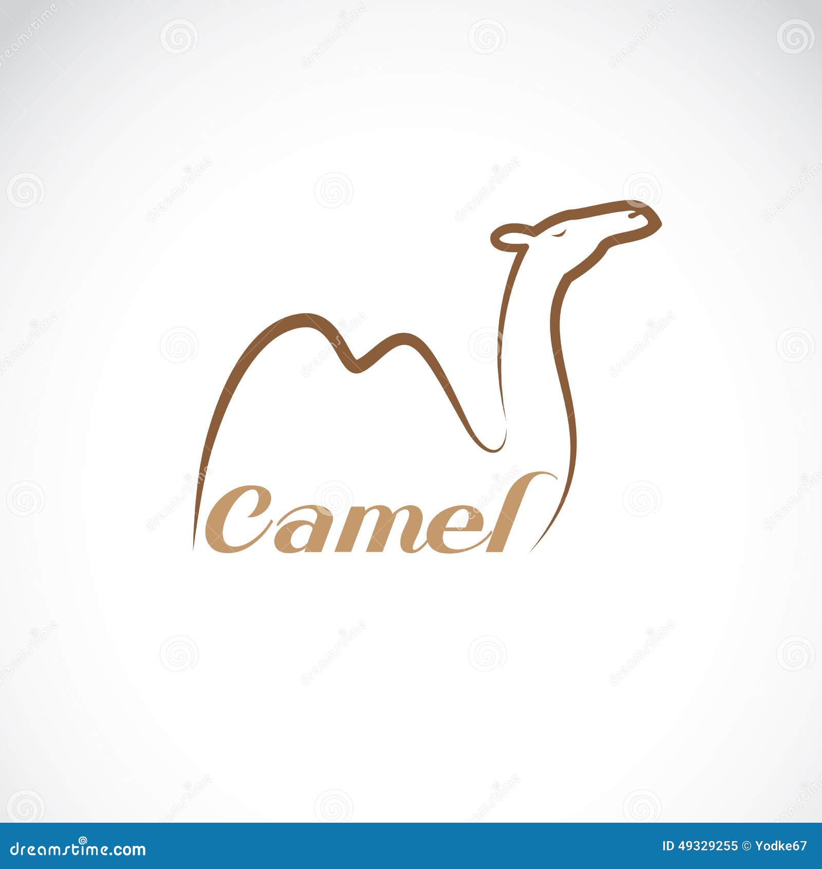 Vector Image of an Camel Design Stock Vector - Illustration of label ...