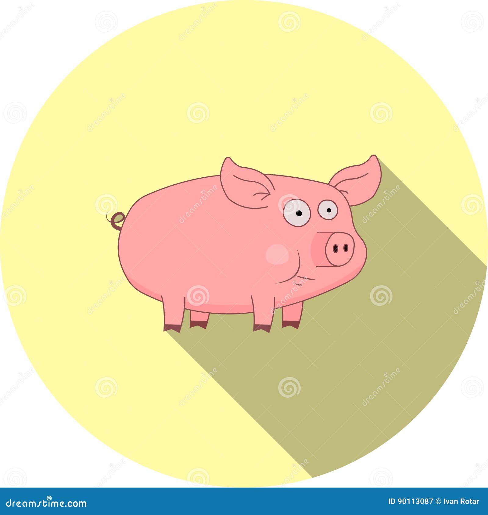 Vector Image of Cartoon Pig Stock Vector - Illustration of cartoon ...