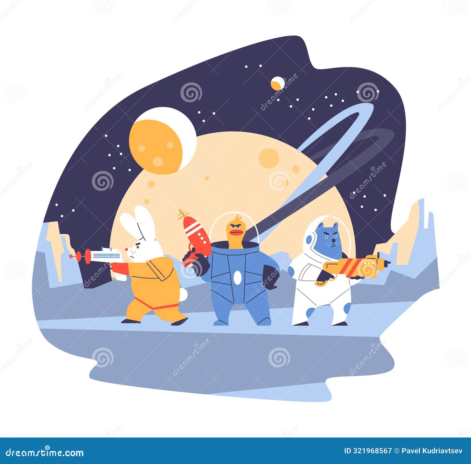 Duck, Rabbit And Fox Footprint Trails, With Ribbon Hunting Lettering ...