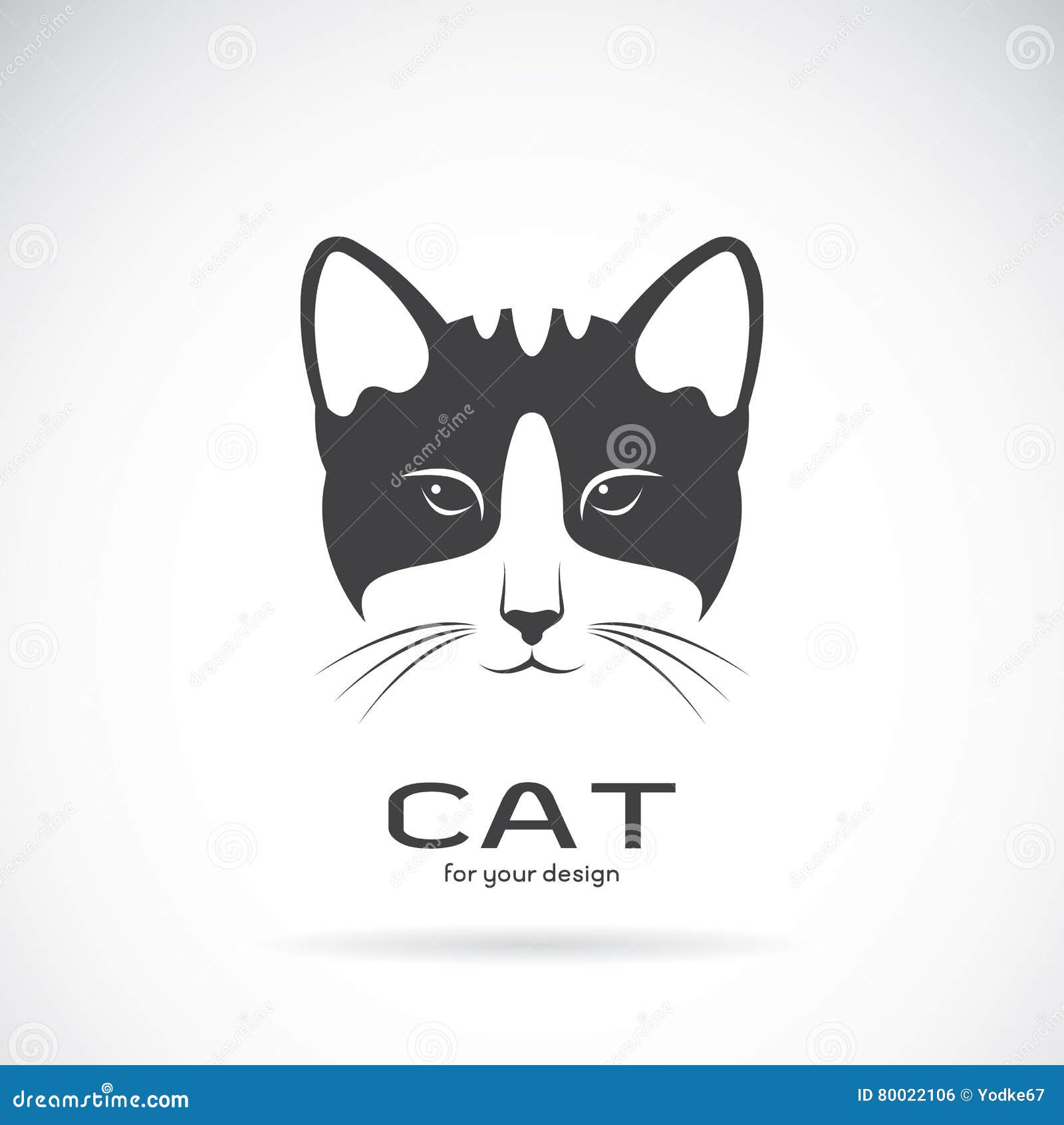 Vector Image of an Cat Face Design. Stock Vector - Illustration of ...