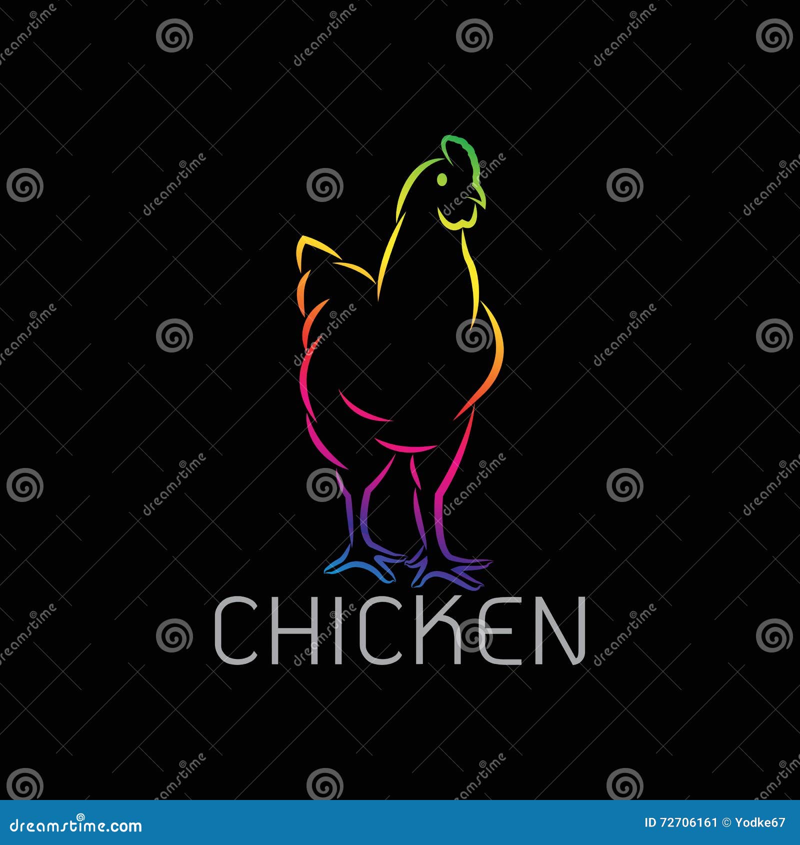 Vector Image of an Chicken Design Stock Vector - Illustration of ...
