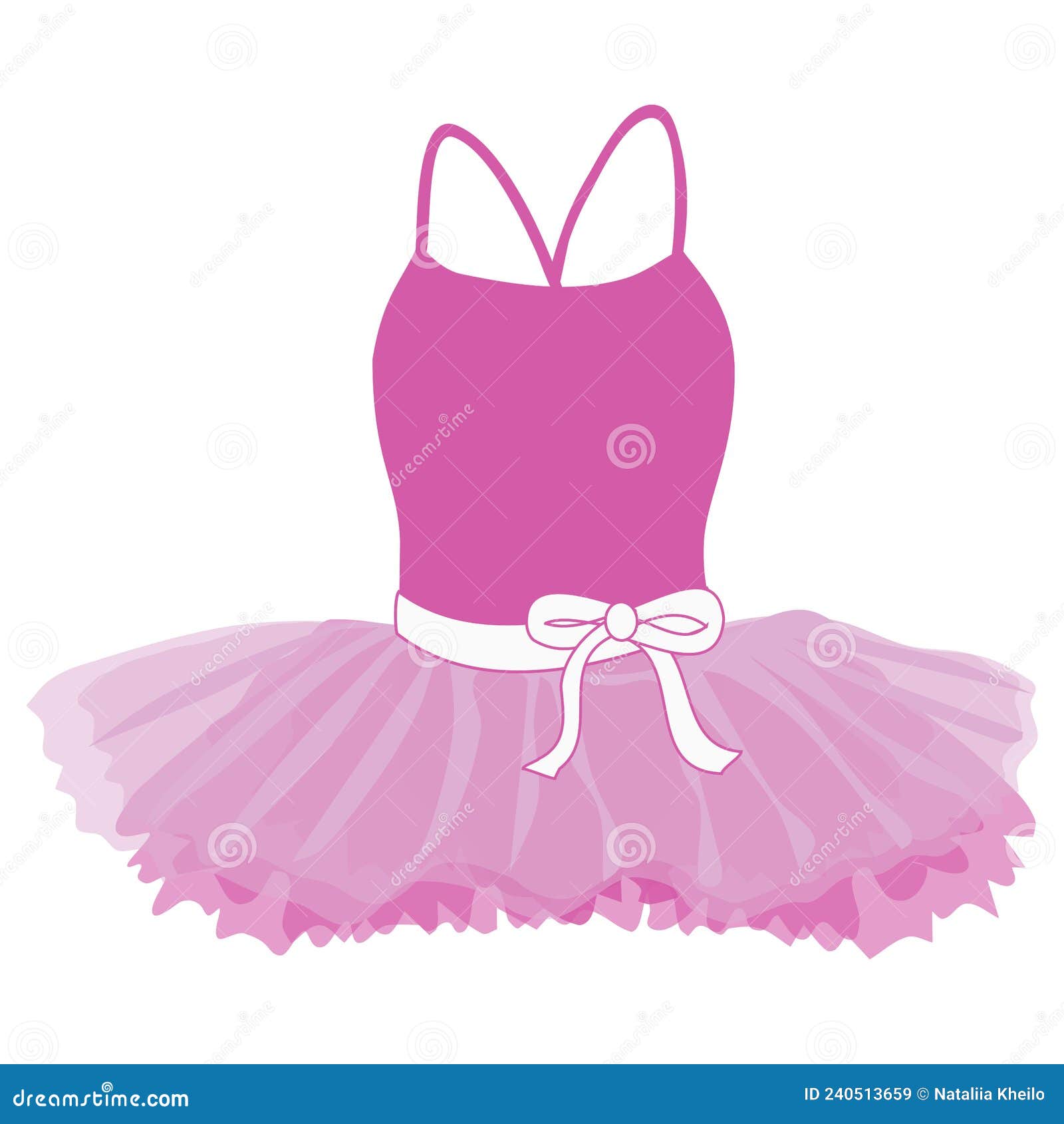 Vector Image of a Childrens Tutu with a Bow Stock Vector - Illustration ...