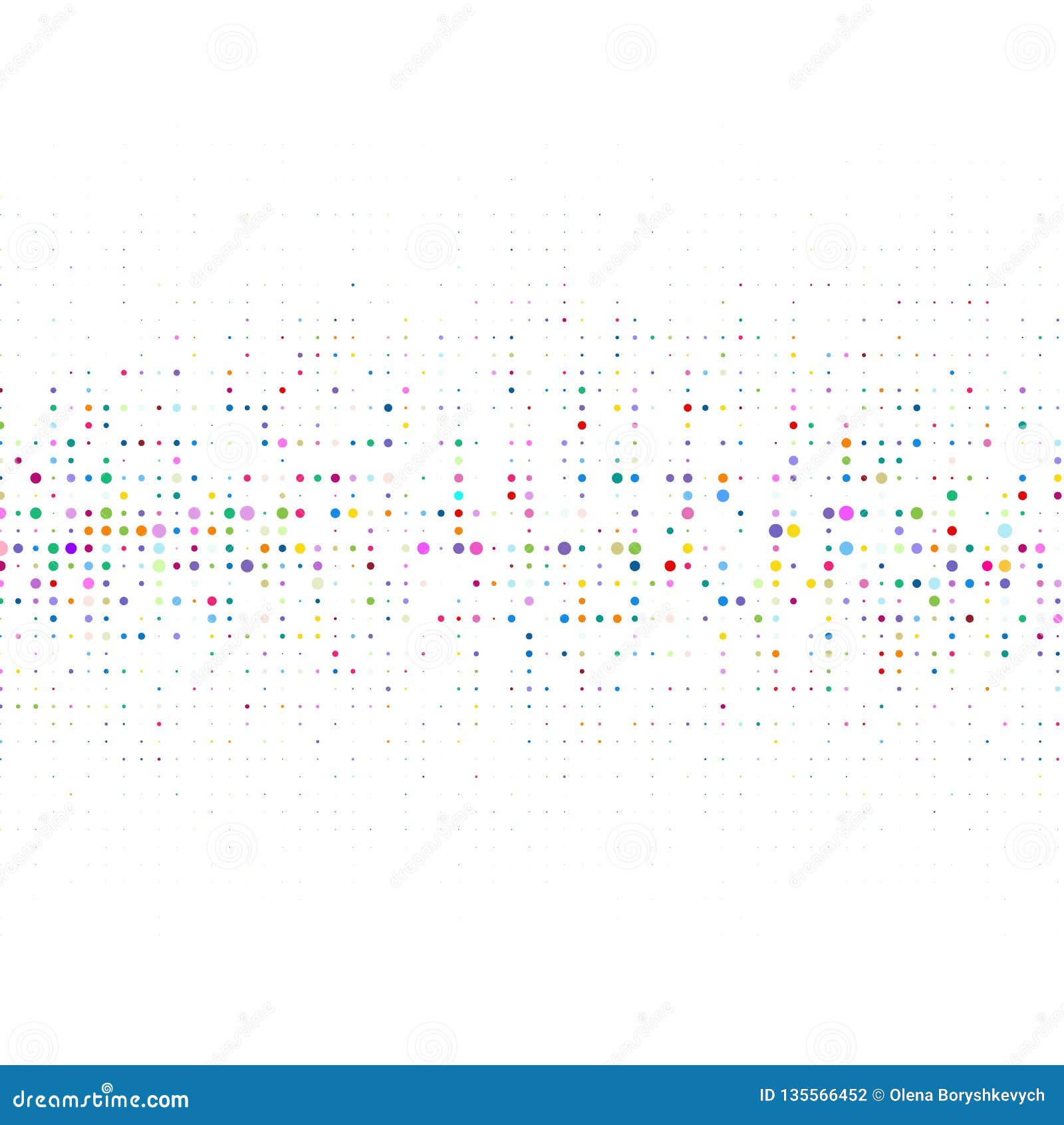 Vector Image of a Colored Dots on a White Background. Stock Vector ...