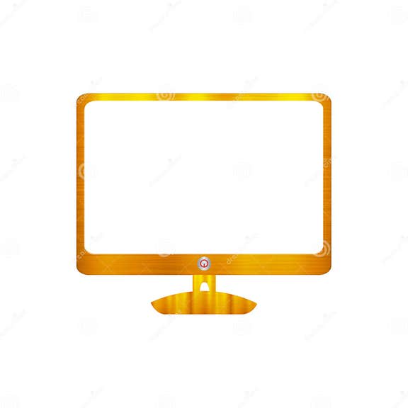 Vector Image of Computer Screen Icon Stock Illustration - Illustration ...