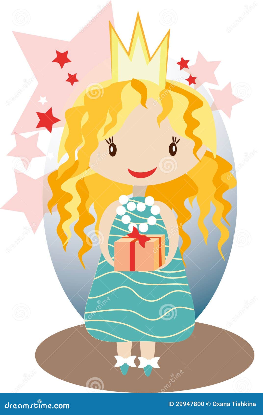 Little nice princess stock vector. Illustration of happy - 29947800