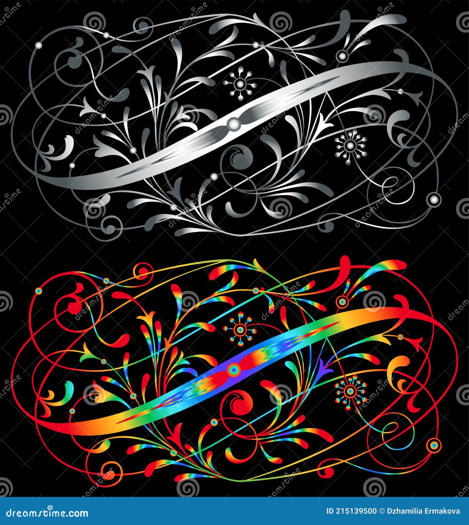 Vector Image of Decorative Fantasy Design Elements Stock Vector ...