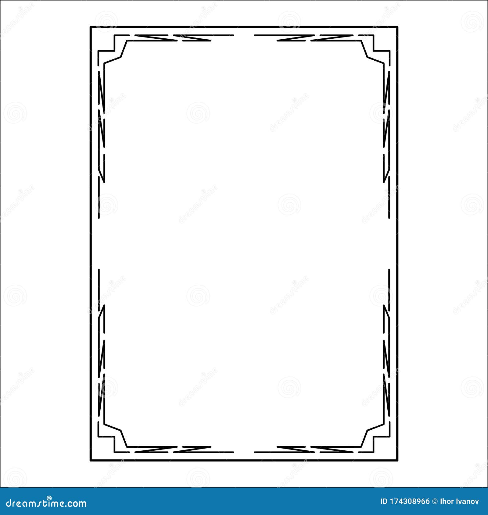 Vector Image, Decorative Ornamental Frame, Original Design Stock ...