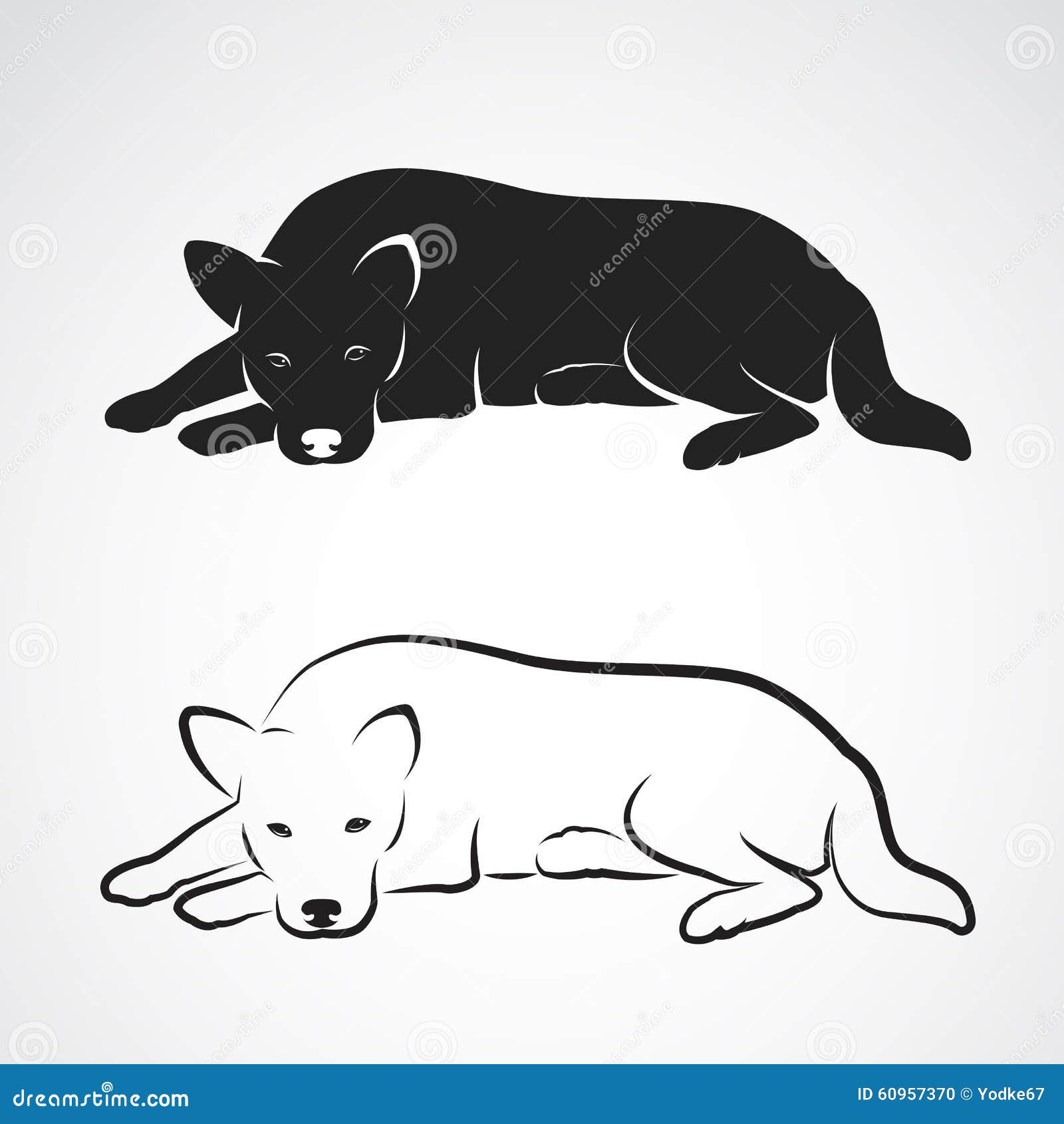 Vector image of an dog stock vector. Illustration of drawing - 60957370