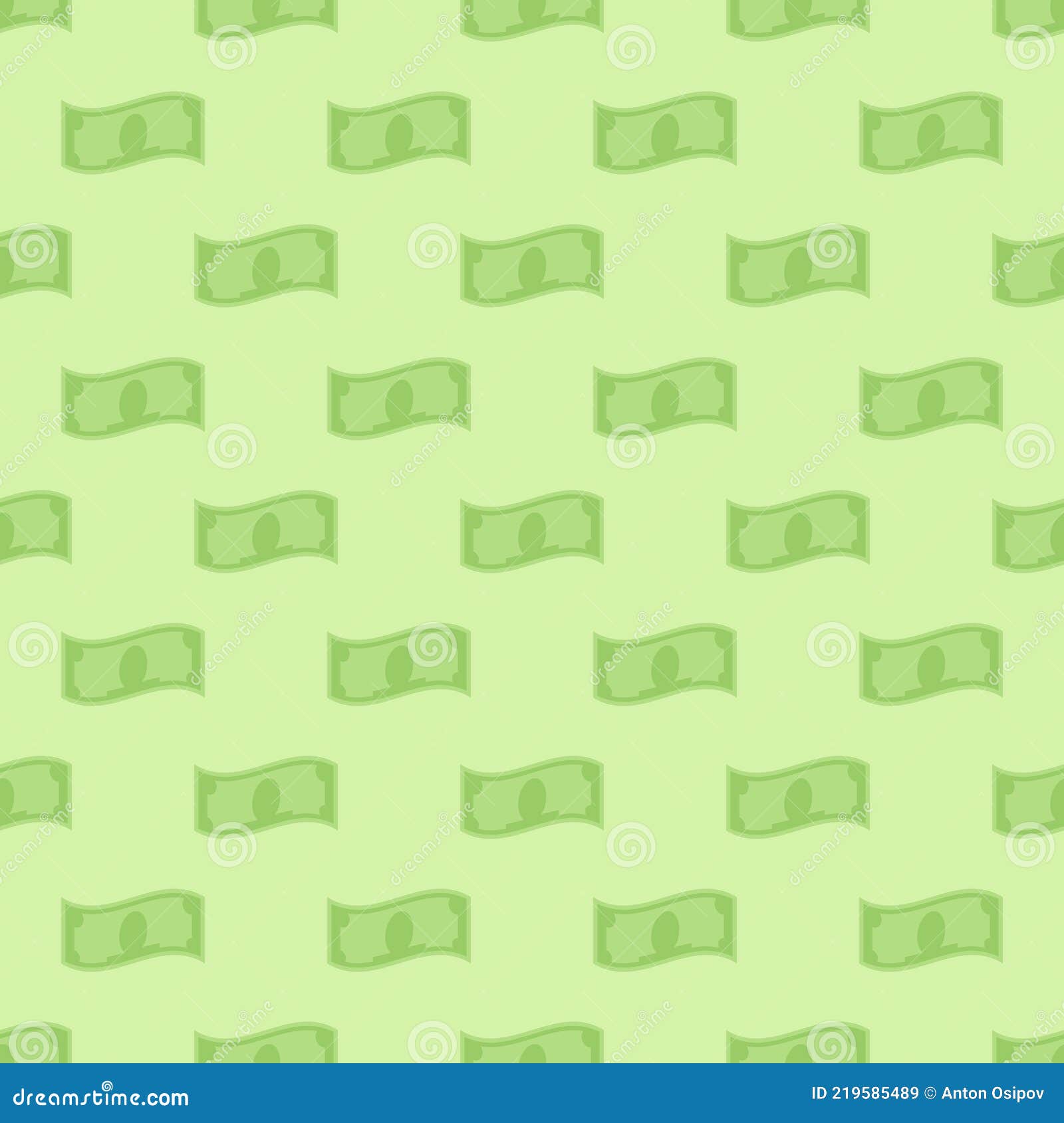 Vector Image of a Dollar Sign on a Green Background. Vector Dollar ...