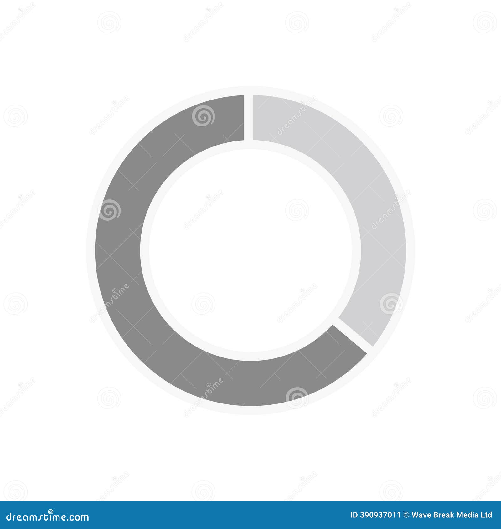 Set Of Donut Chart Percentage 5, 35, 50, 75, 95. Round Donut Charts ...