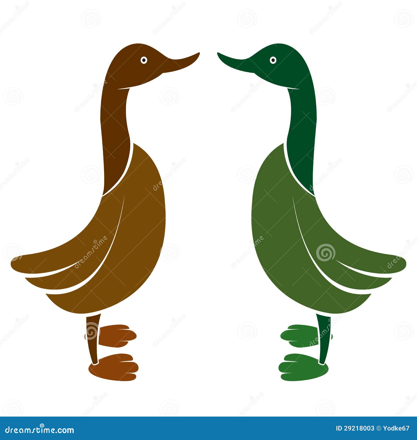 Vector image of an duck stock vector. Illustration of background - 29218003
