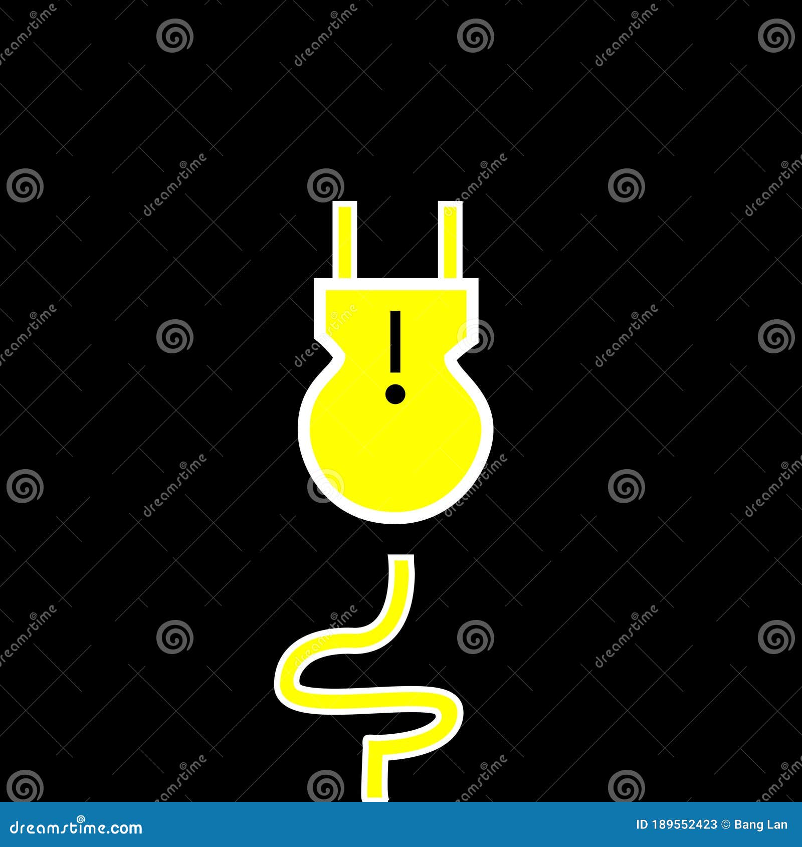 Vector Image of an Electric Socket. Stock Vector - Illustration of ...