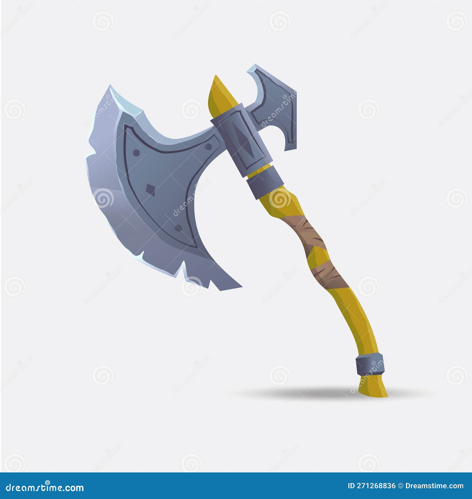 Two Fighting Axes Of Vikings - Vector Illustration | CartoonDealer.com ...