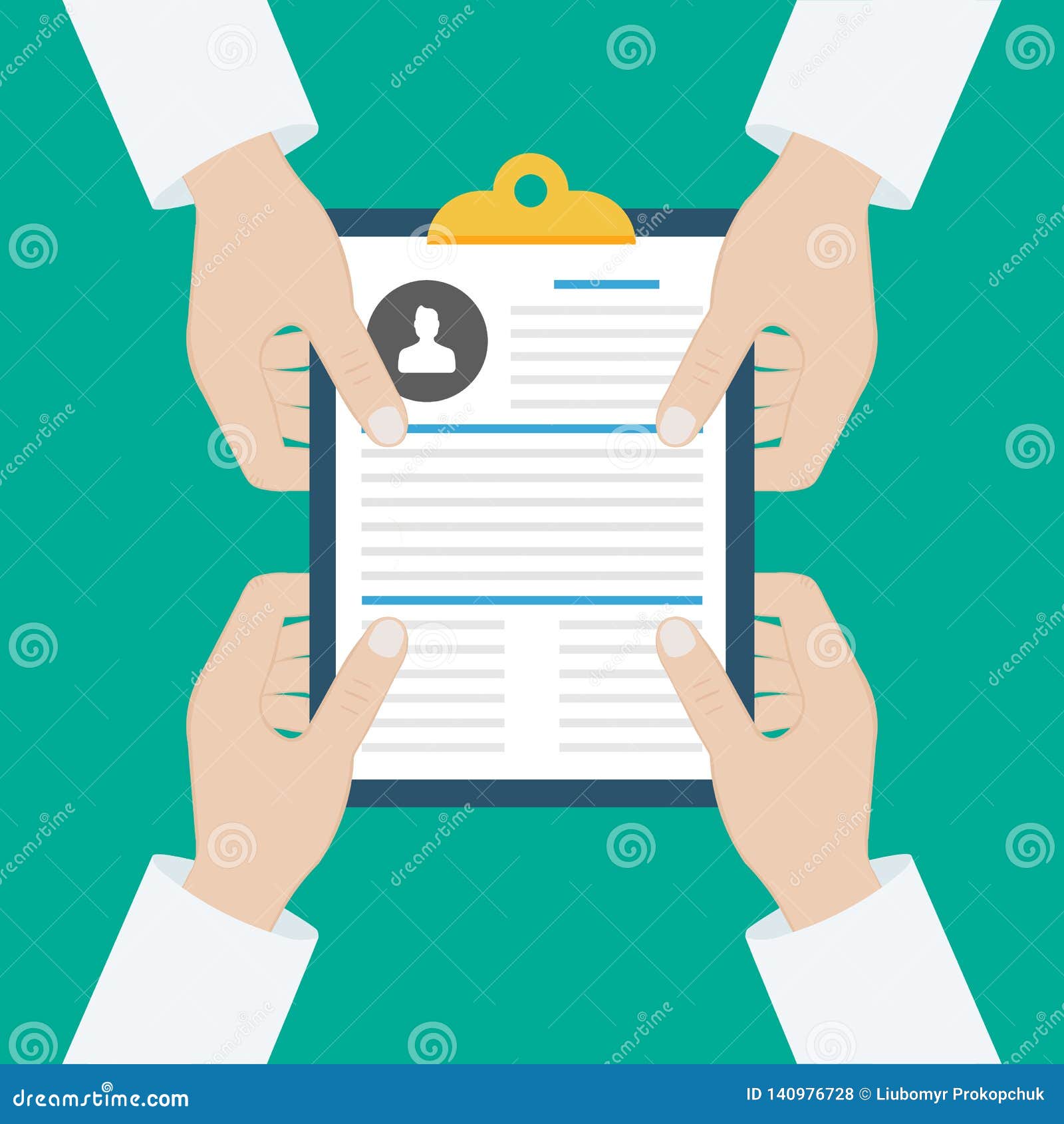 Vector Image. Flat Design.Clipboard in Hand. Doctor with Clipboard ... Vector Image. Flat Design.Clipboard in Hand. Doctor with Clipboard ...