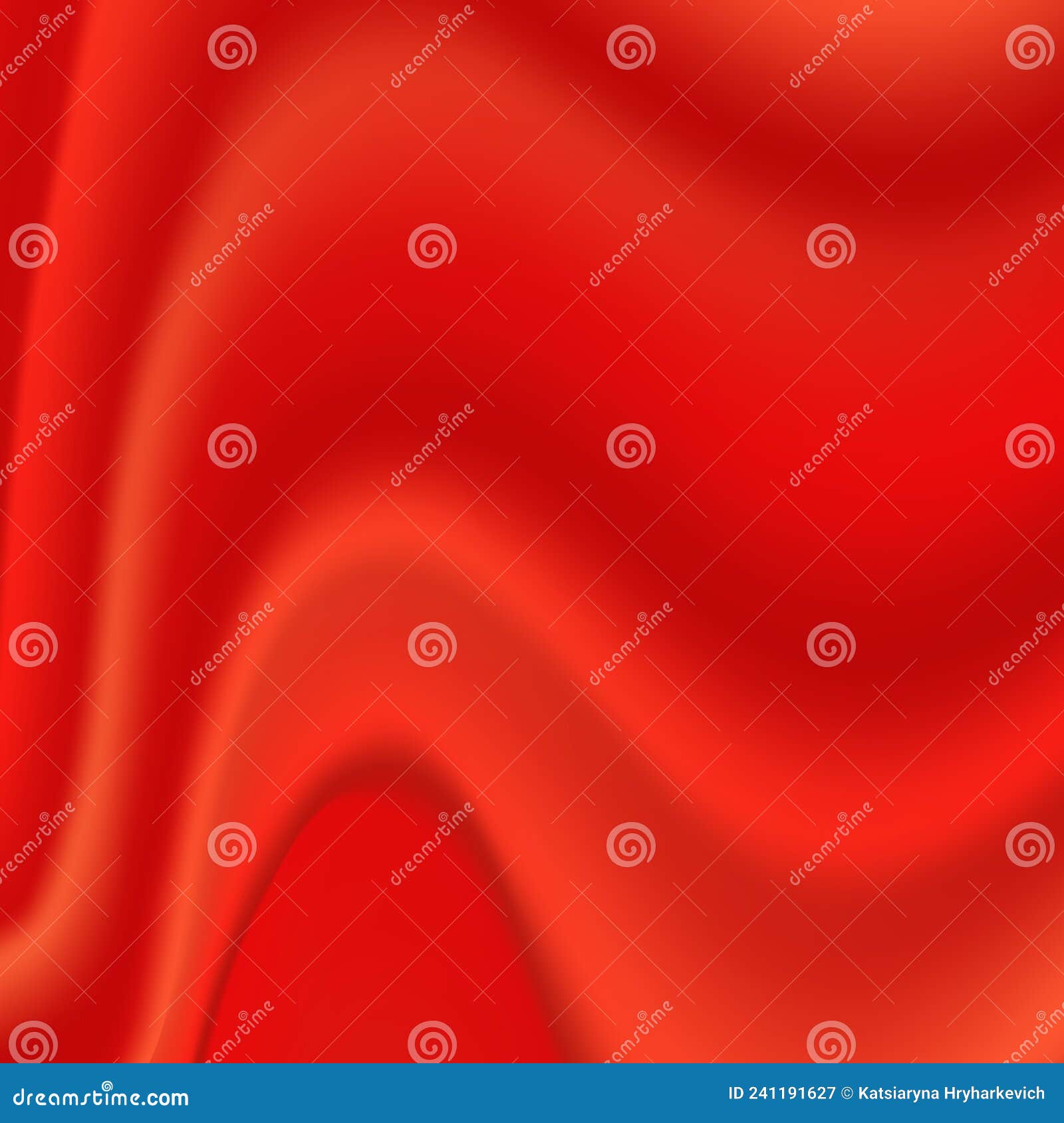 Vector Image of Flying Fabric of Bright Red Color Stock Vector ...