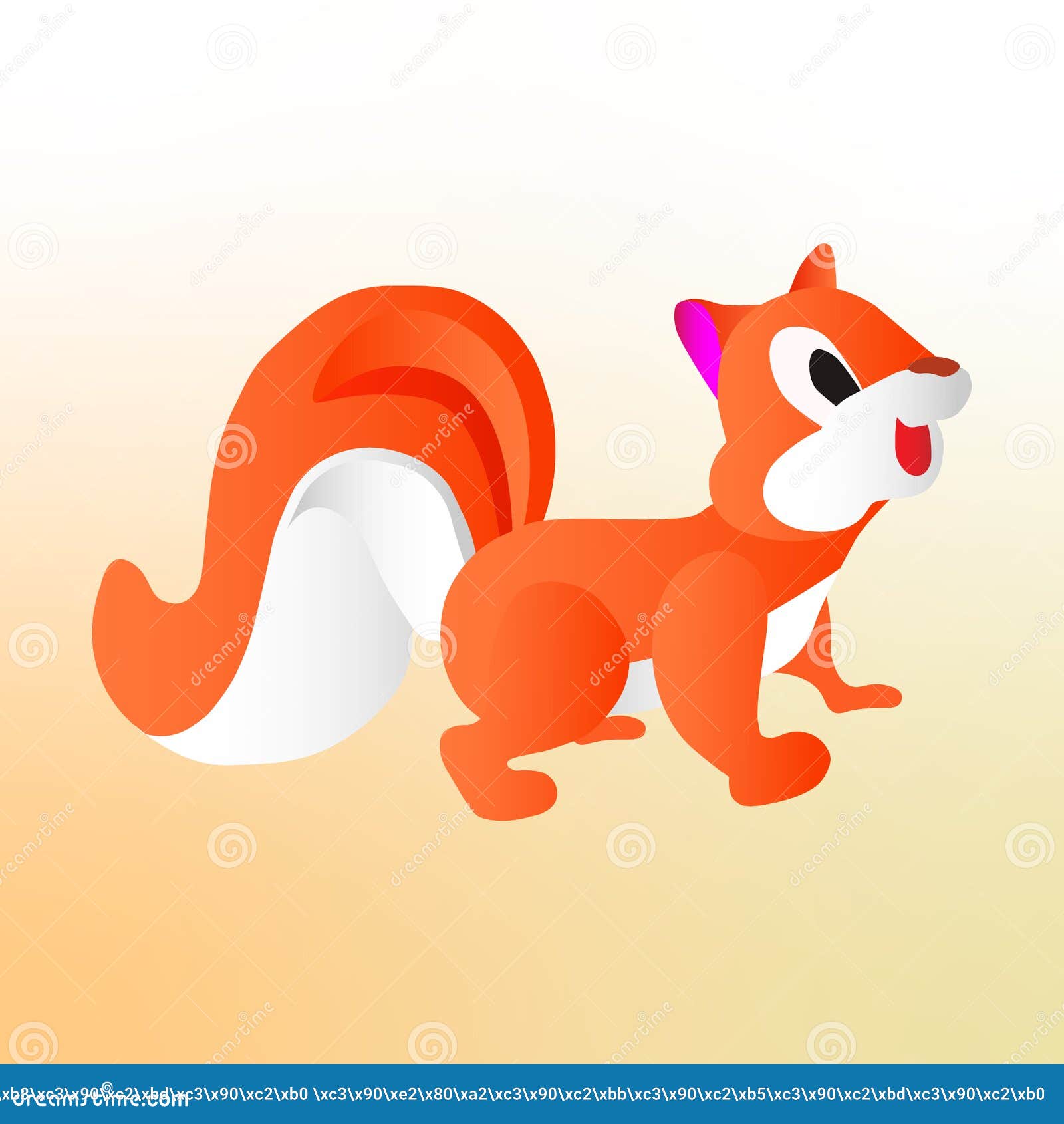 Vector image of a Fox cub stock vector. Illustration of isolated ...
