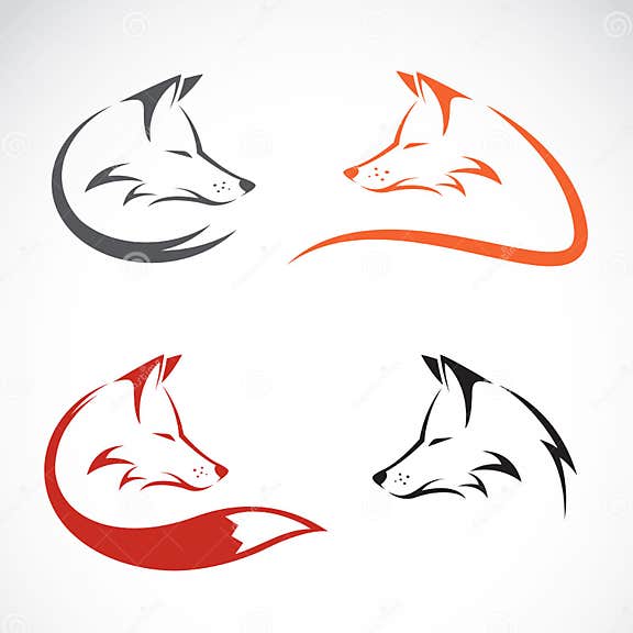 Vector Image of an Fox Design Stock Vector - Illustration of clip ...