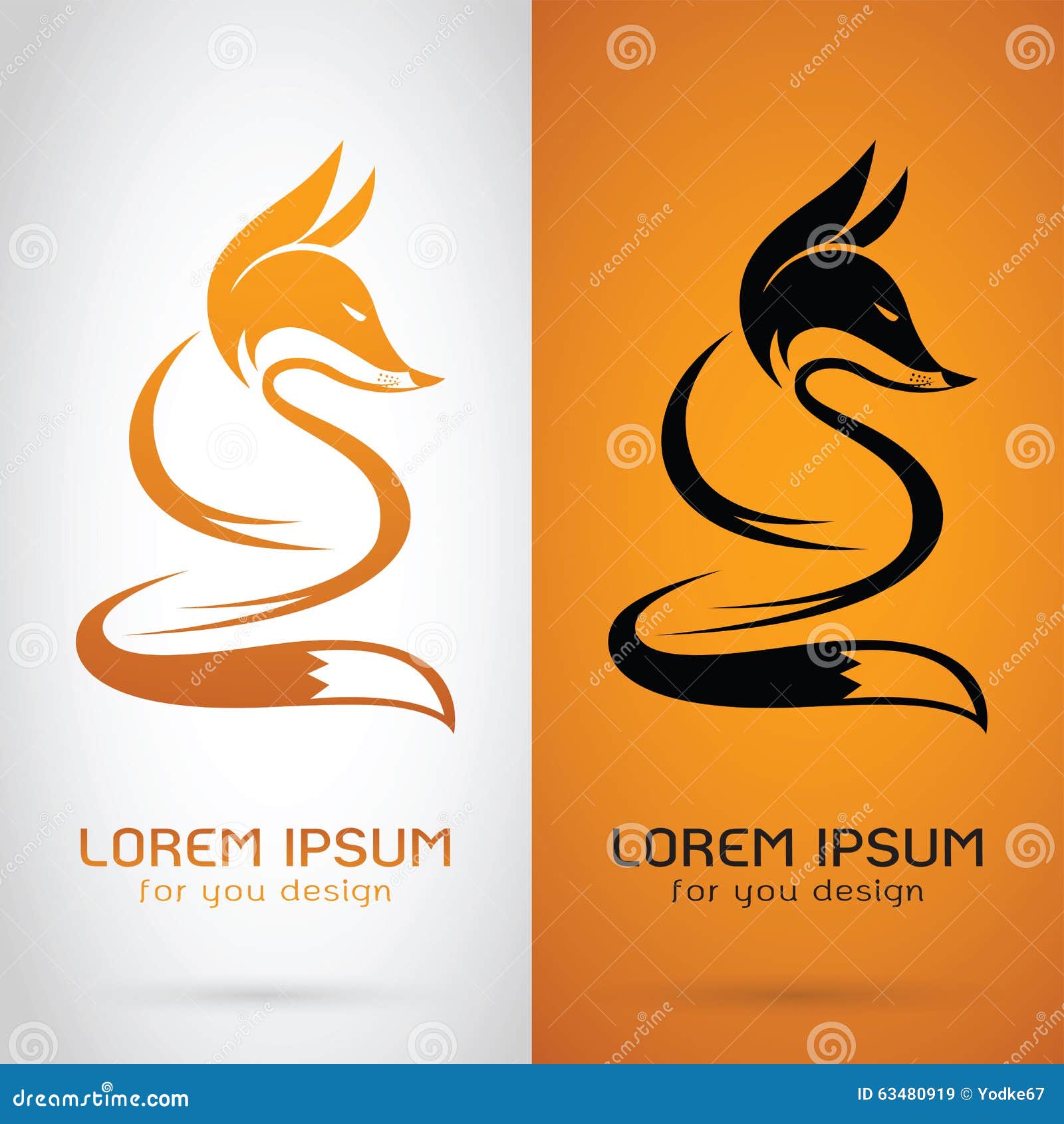 Vector Image of an Fox Design Stock Vector - Illustration of hunting ...