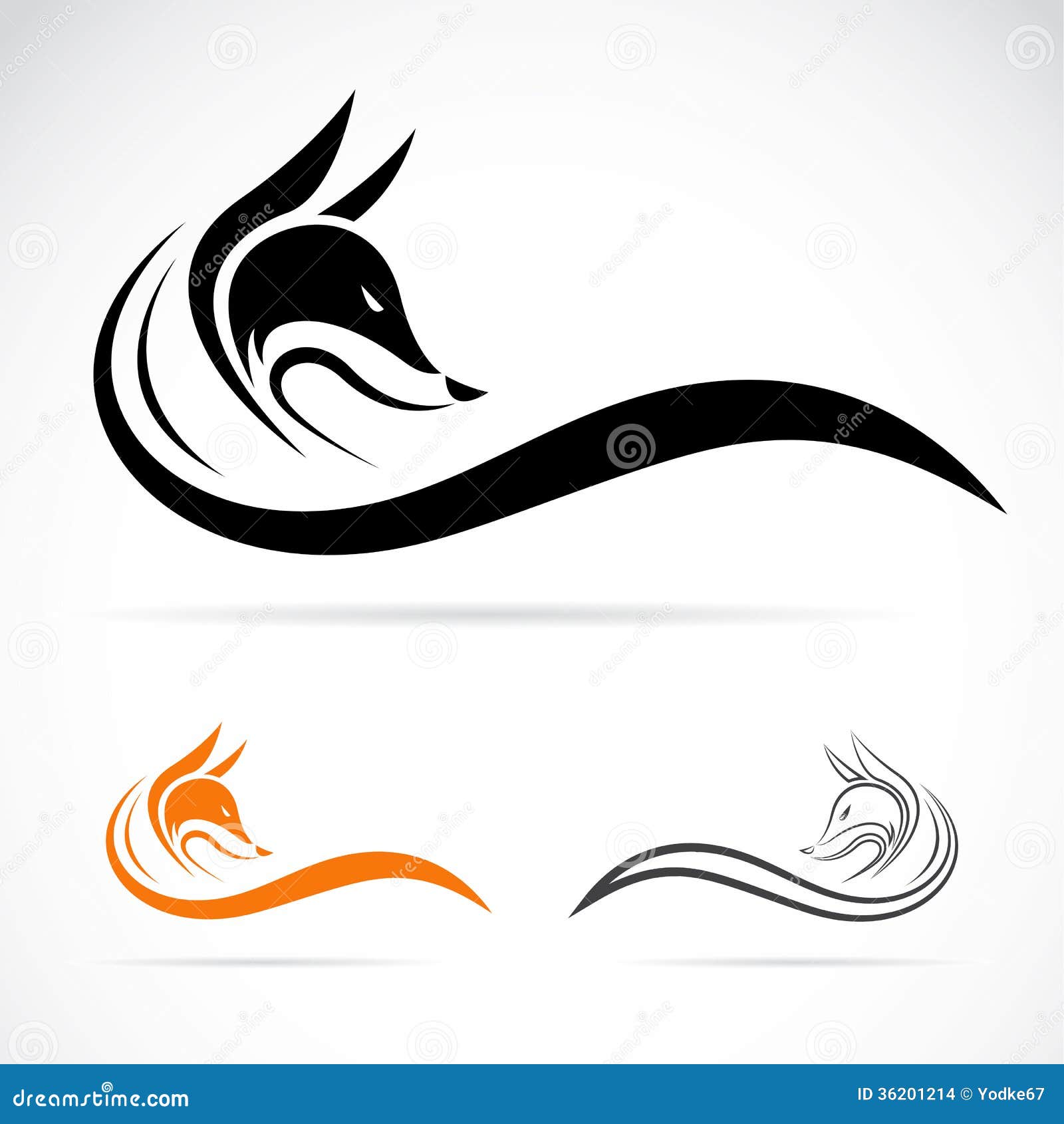 Vector image of an fox stock vector. Illustration of beautiful - 36201214