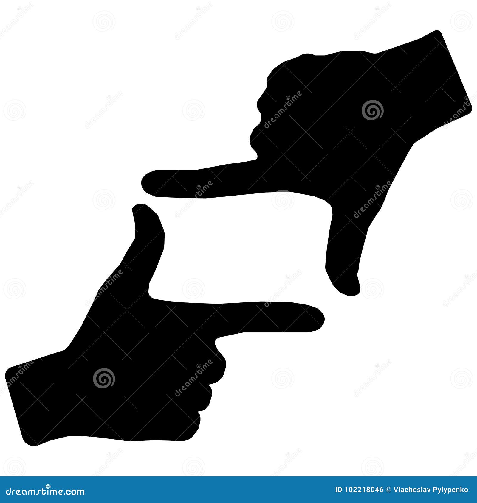 Vector Image of Frame from Hands Stock Vector - Illustration of ...