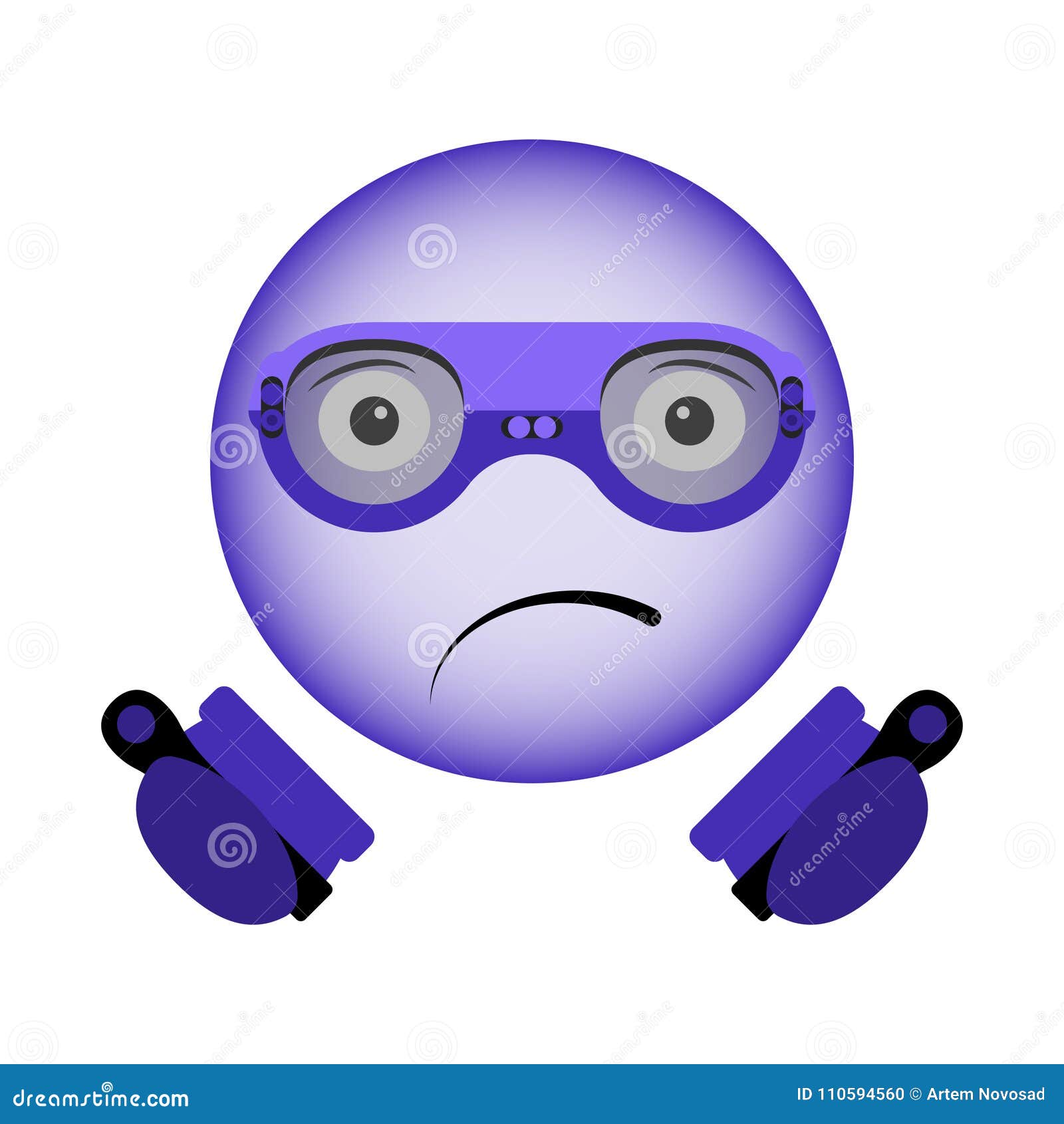 Frustrated Smiley Face Vector Illustration | CartoonDealer.com #4689996