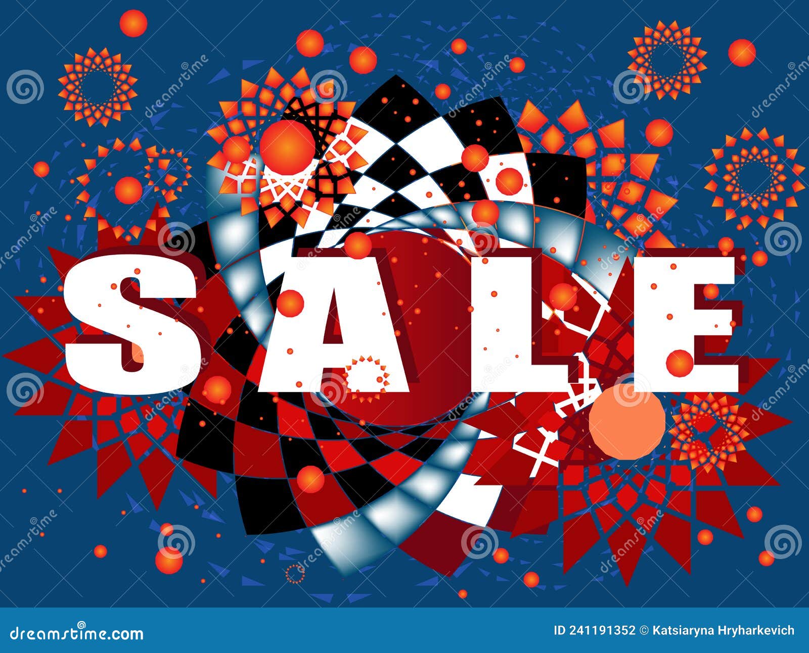 Vector Image of Geometric Colors Sale Stock Vector - Illustration of ...