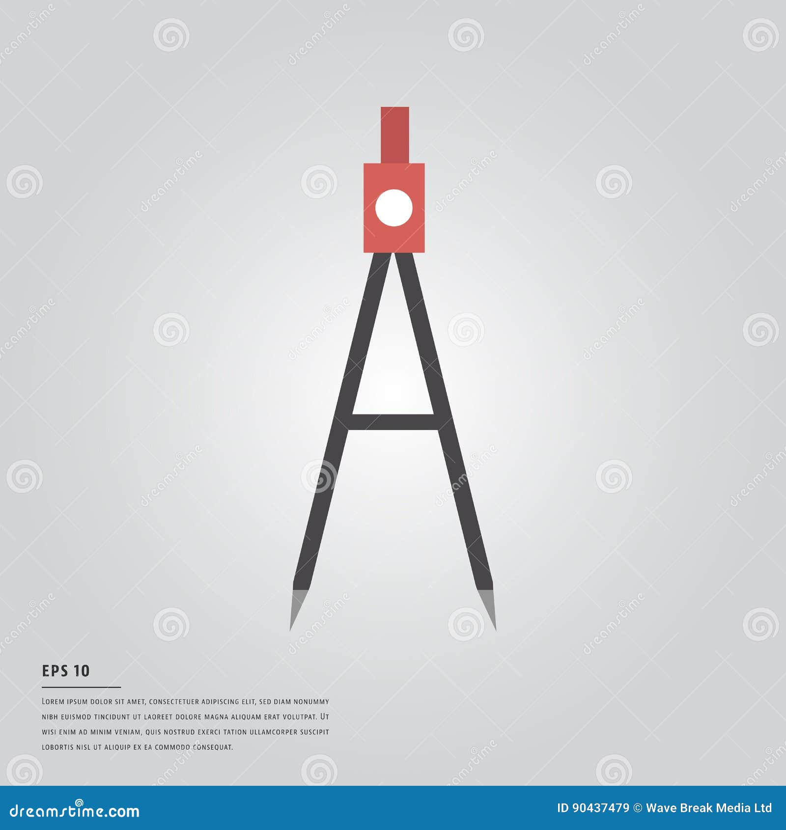 Vector Image of Geometry Compass Stock Vector - Illustration of ...