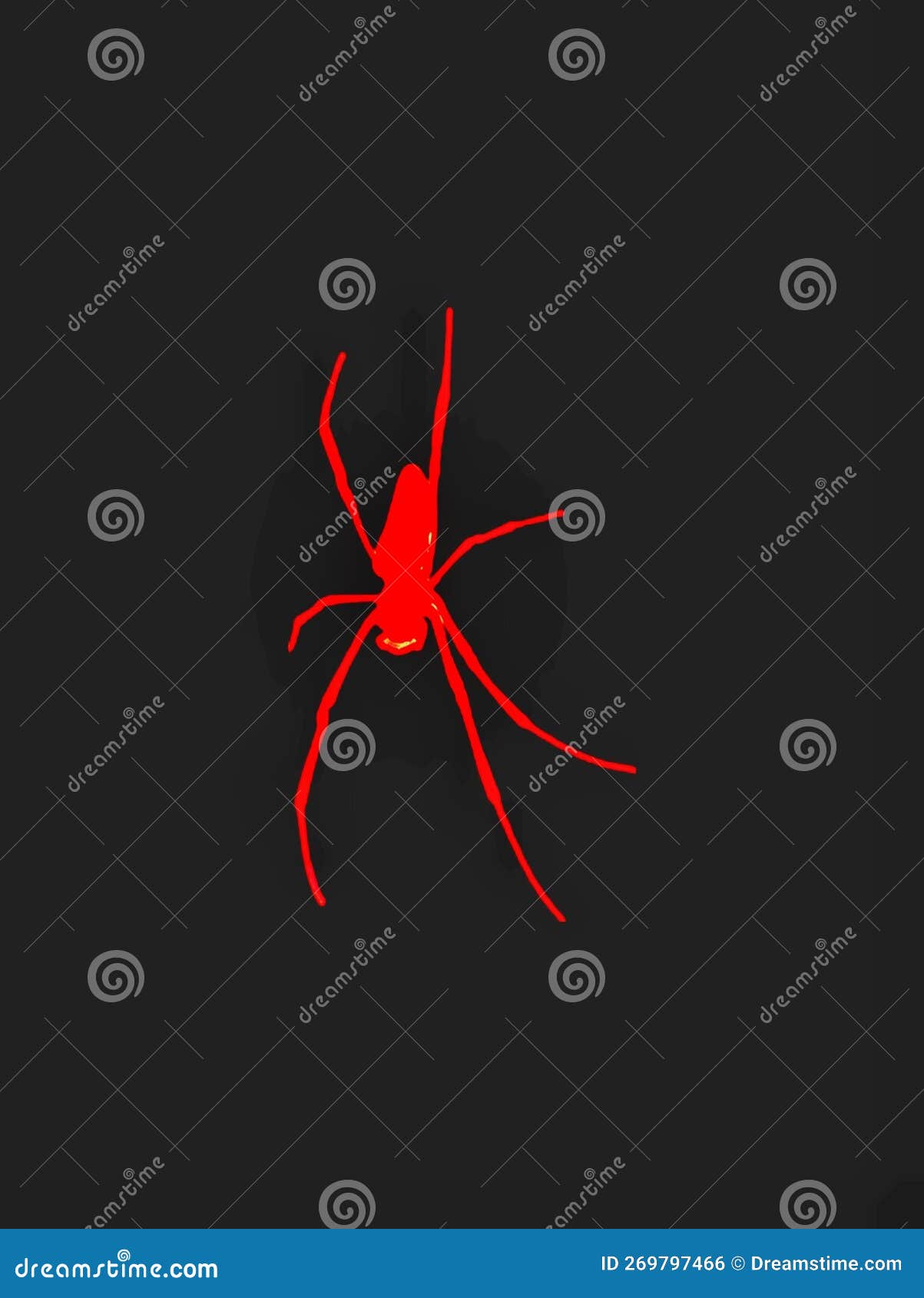 Vector Image of Giant Wood Spider Stock Illustration - Illustration of ...