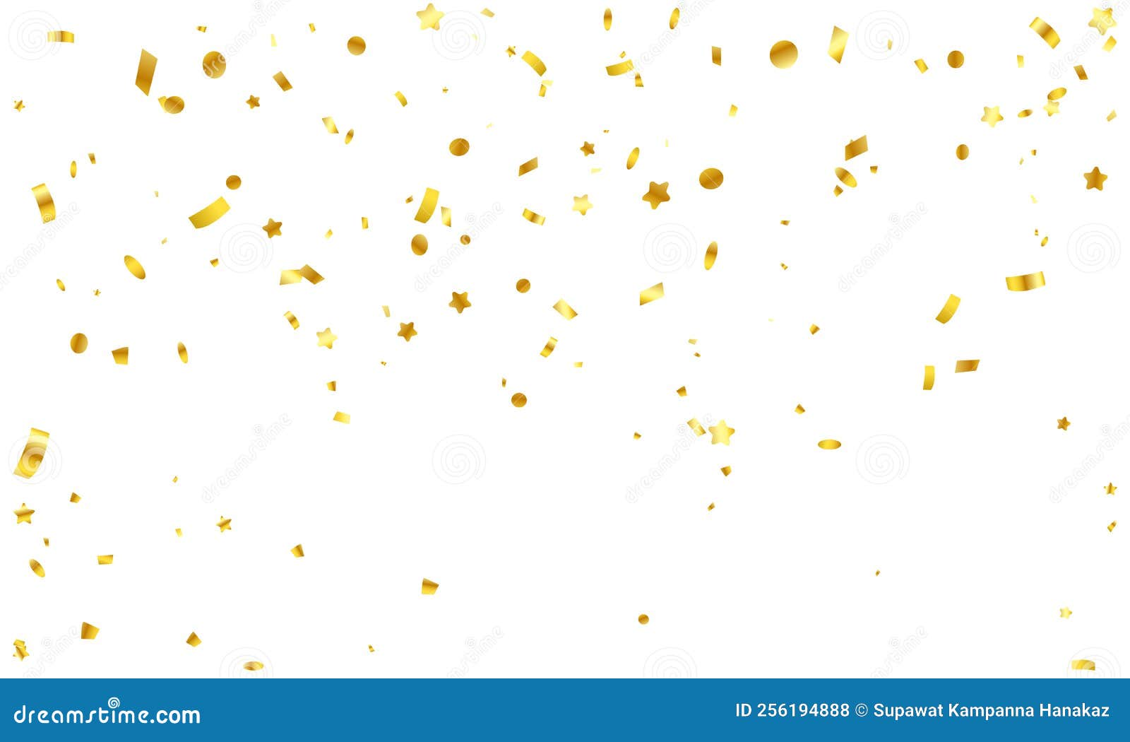 Vector Image of Golden Confetti for a Joyous Party Background Stock ...
