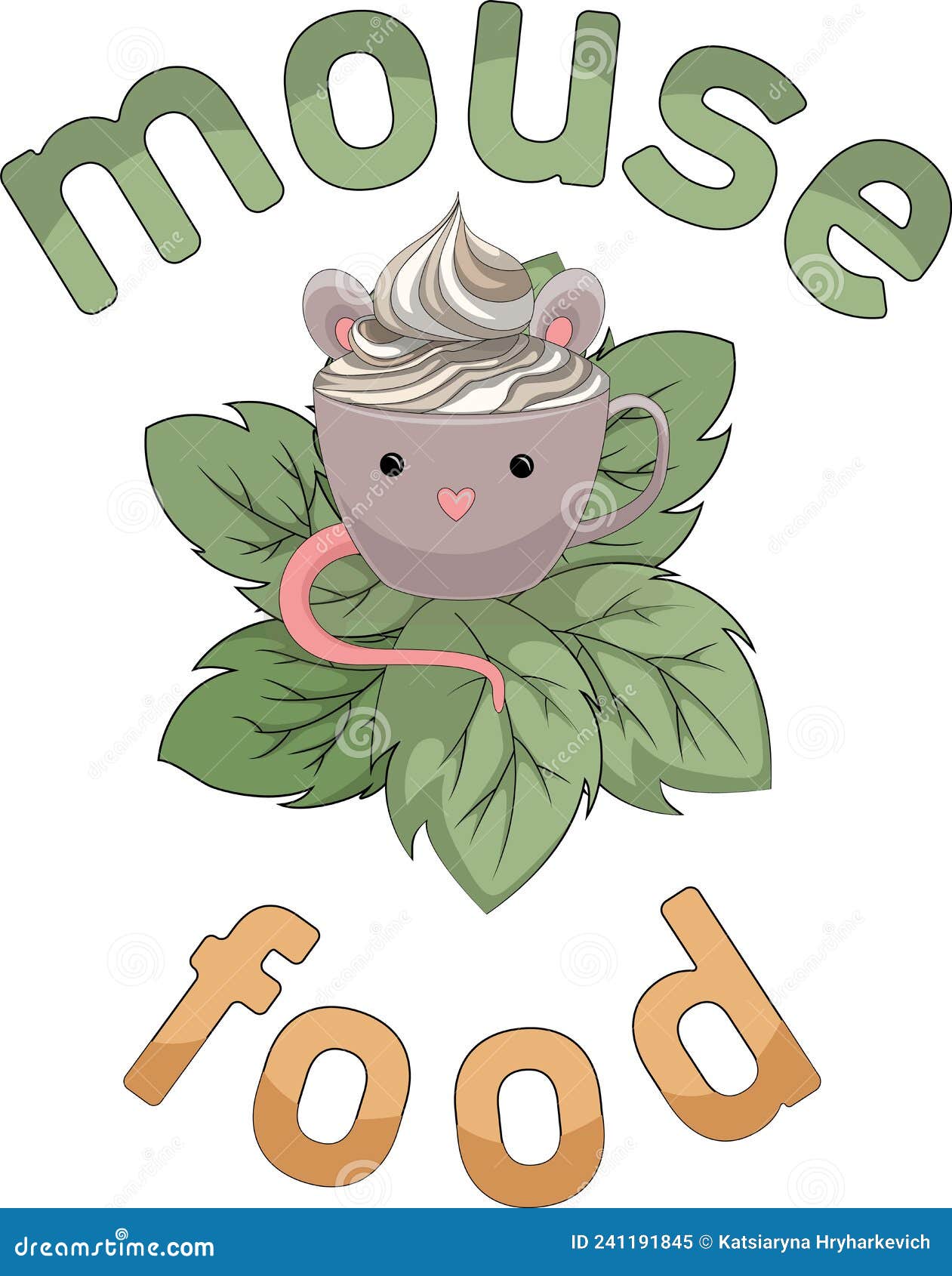 Vector Image of Goodies in the Form of a Mouse Stock Vector ...