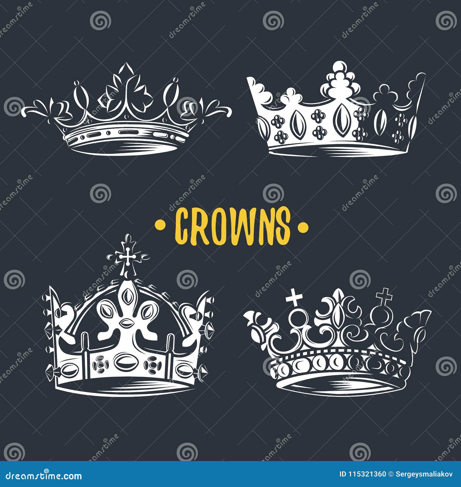 Vector Image of Heraldic Crown. Stock Vector - Illustration of prince ...