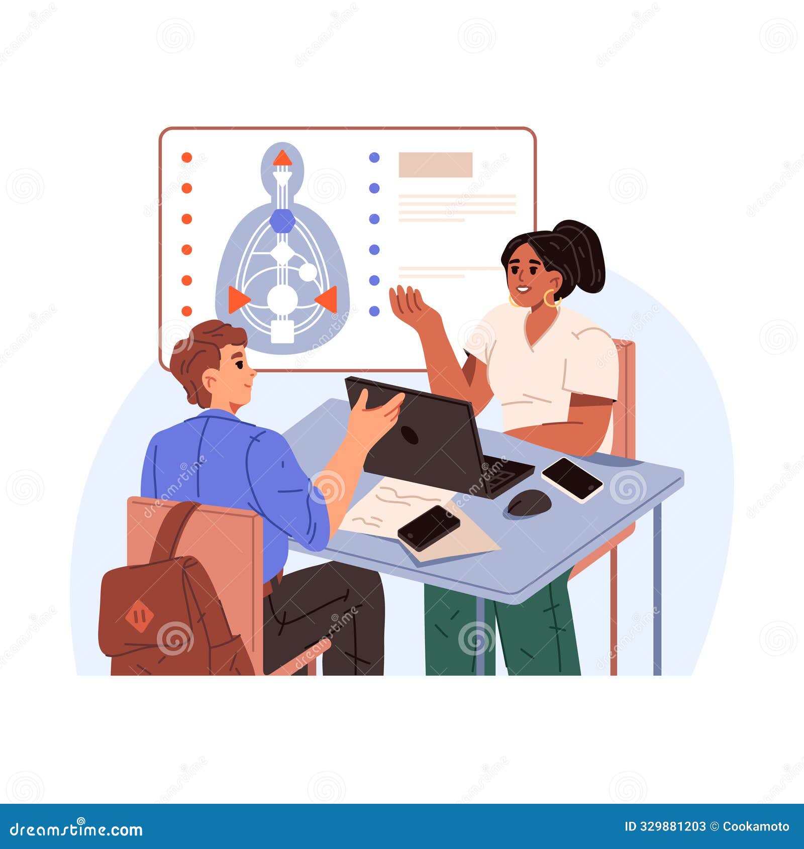 Vector Image on Human Design Consultation. Body Stock Illustration ...