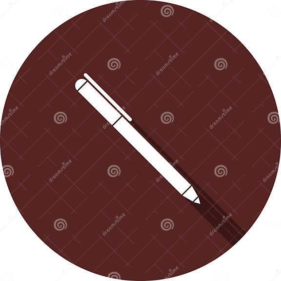 Vector Image. Icon Handles on a Circle of Maroon Color Stock ...