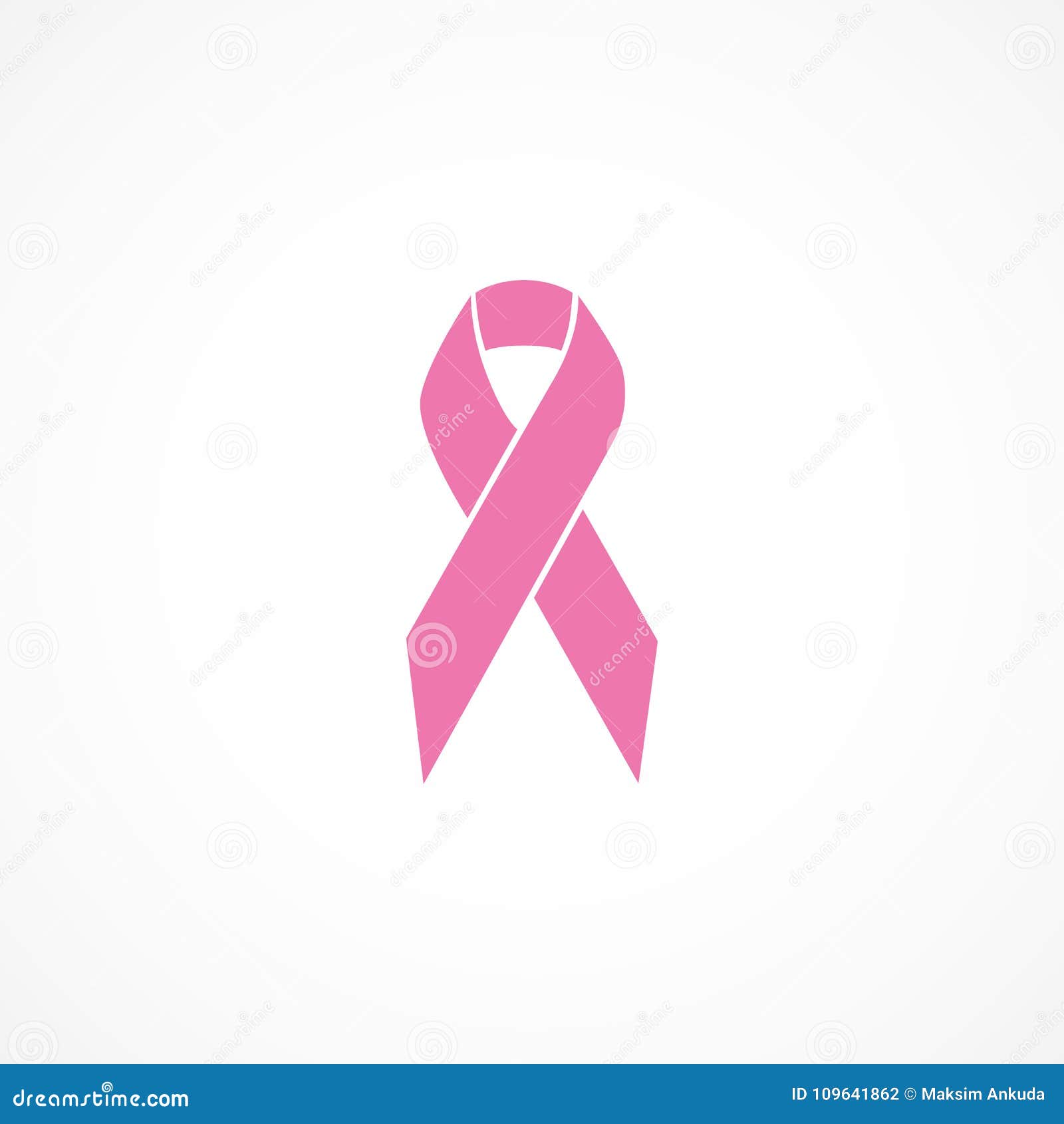 Vector Image Icon Pink Ribbon. Stock Vector - Illustration of graphic ...