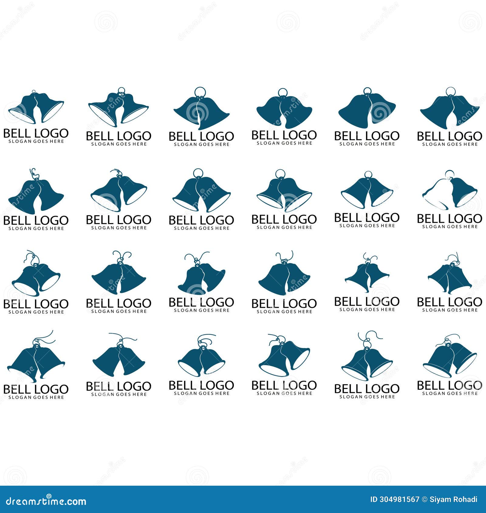 Collection of bell logos stock vector. Illustration of bell - 304981567